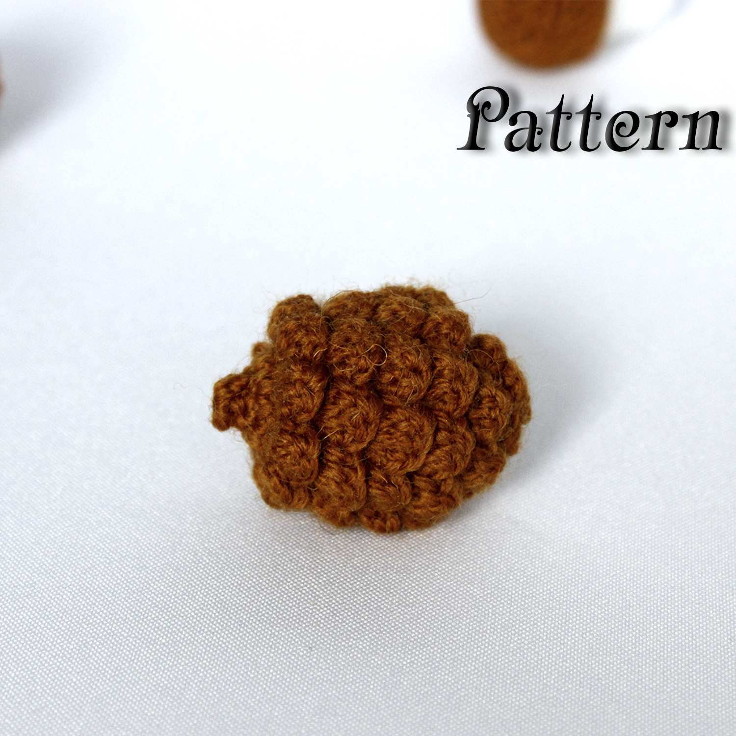 Pinecone pattern crochet amigurumi, Pinecone tree decor croc | Inspire Uplift