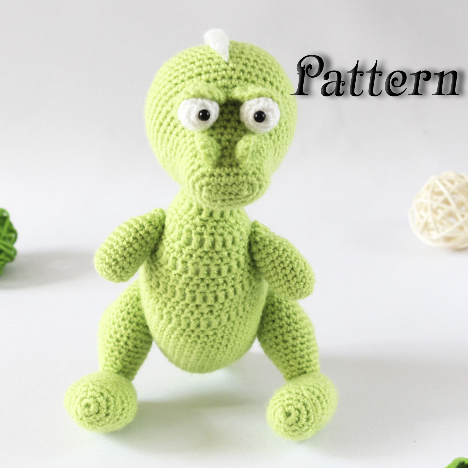 Crochet pattern amigurumi t-rex toy, dino amigurumi download | Inspire ...