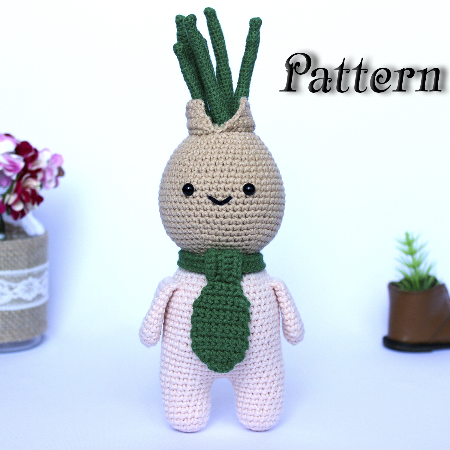 Crochet food doll pattern, Amigurumi onion toy pattern, Croc | Inspire ...