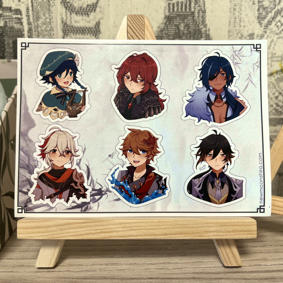 Genshin boys sticker pack | Inspire Uplift