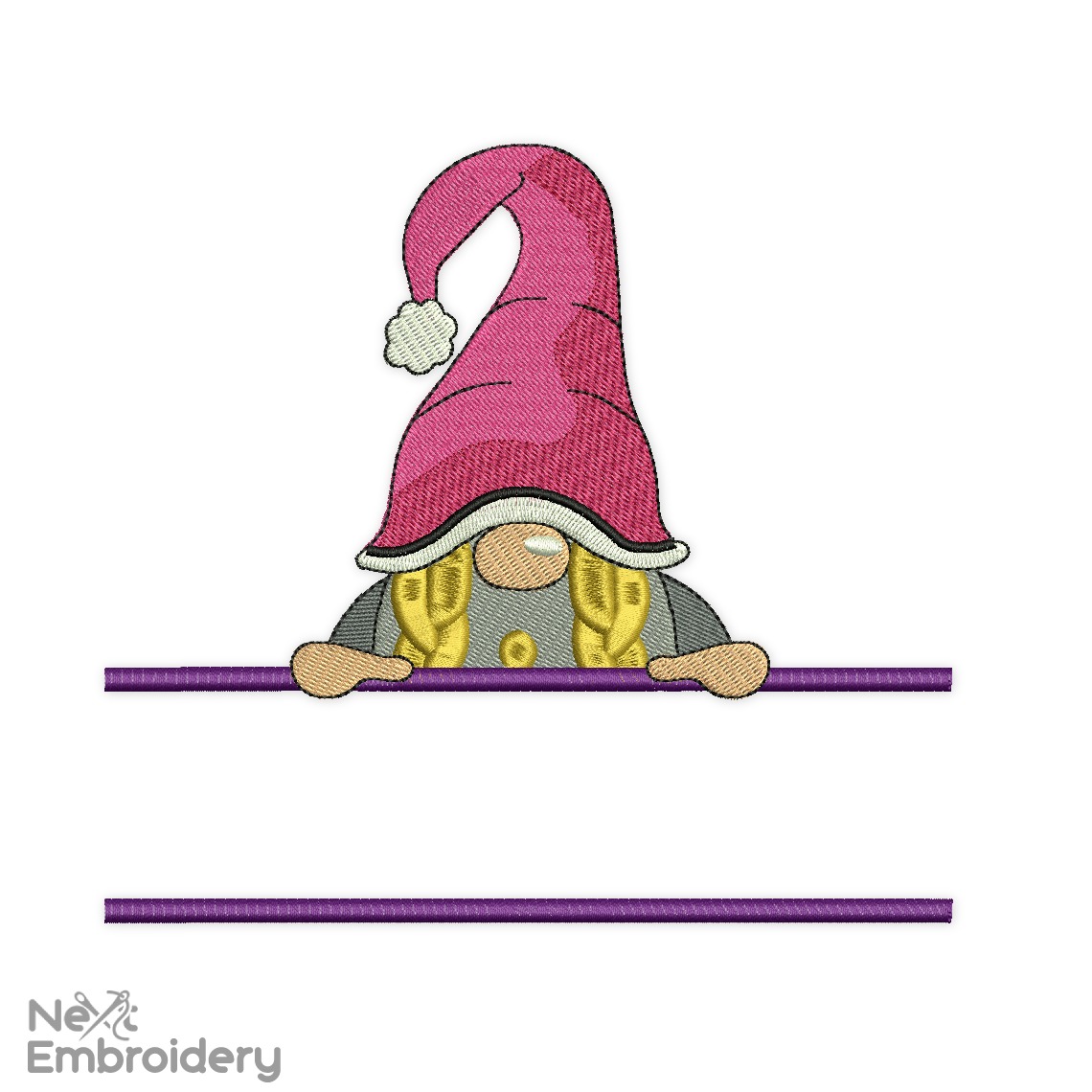 Split Girl Gnome Embroidery Designs, Split monogram Machine - Inspire ...