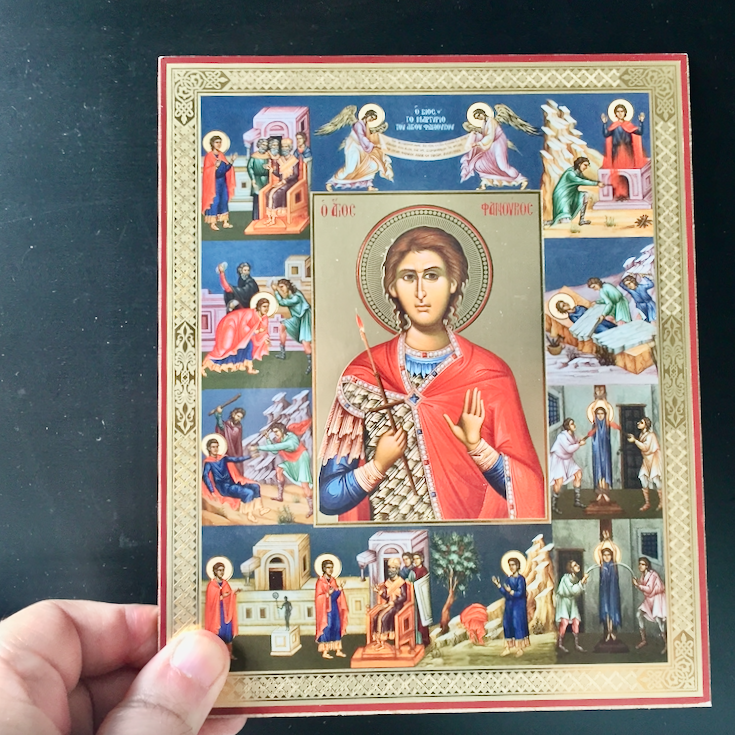 Saint Phanourios, Handmade Russian Orthodox icon St Fanourio | Inspire ...