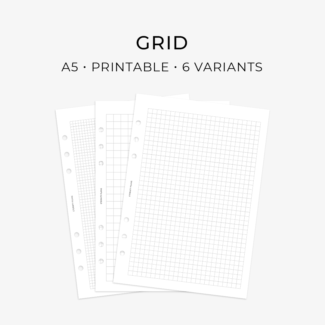 Graph Paper Printable, A5 Size | Inspire Uplift