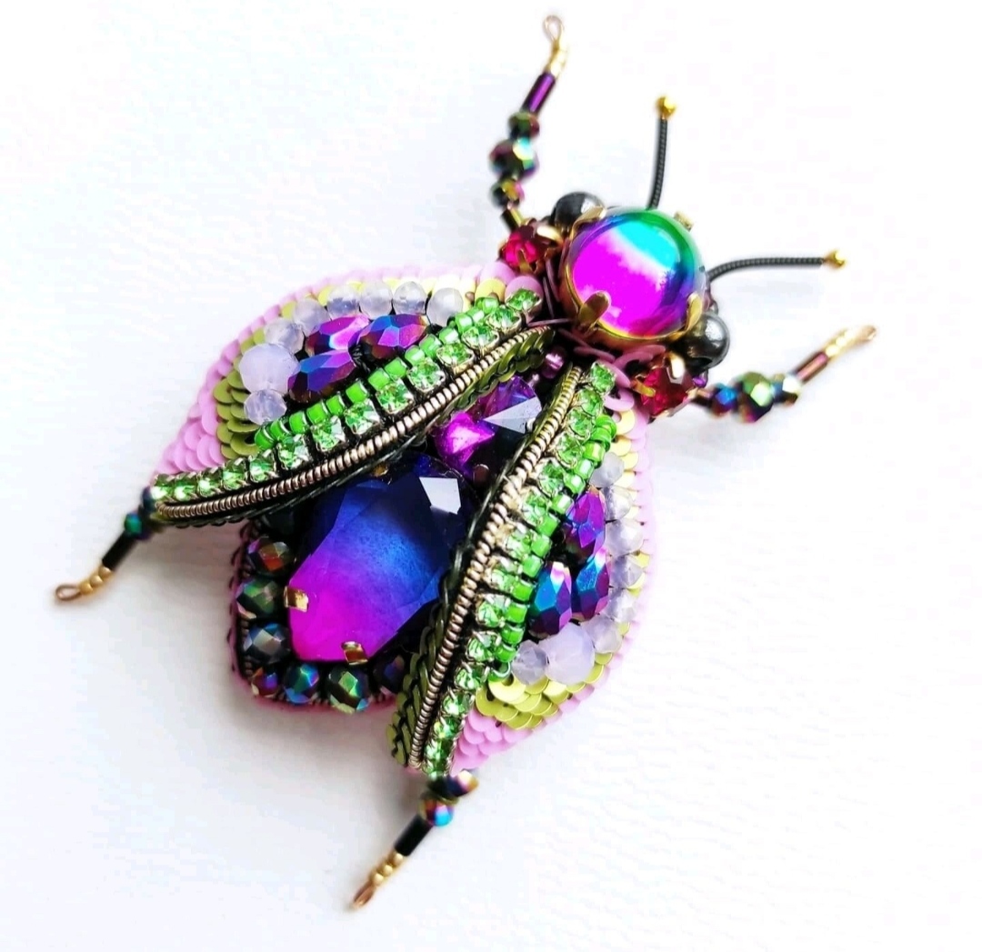 Beaded Insect Brooch Insect Pin Mooth Brooch Butterfly Br Inspire Uplift