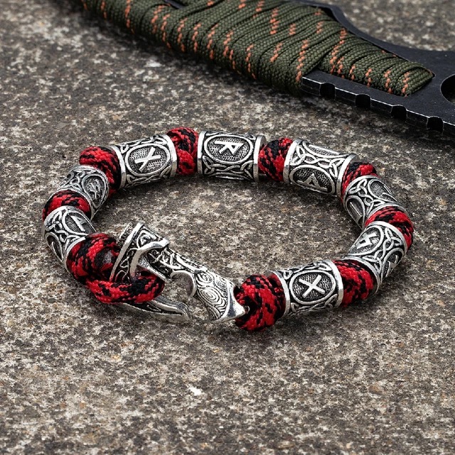 Stainless Steel Nordic Viking Handmade Paracord Bracelet | Inspire Uplift