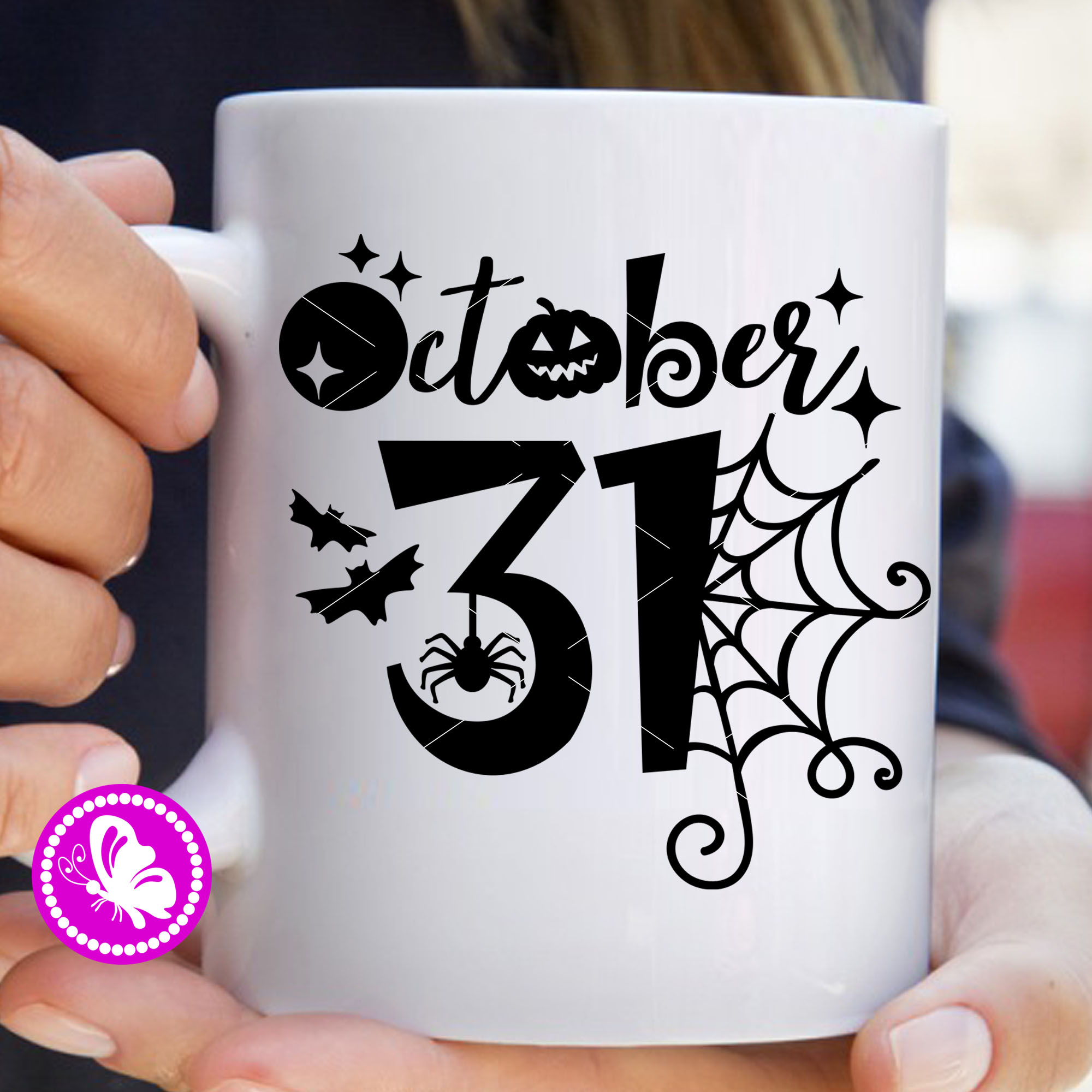 October 31 sign Halloween svg wall art Digital downloads | Inspire Uplift