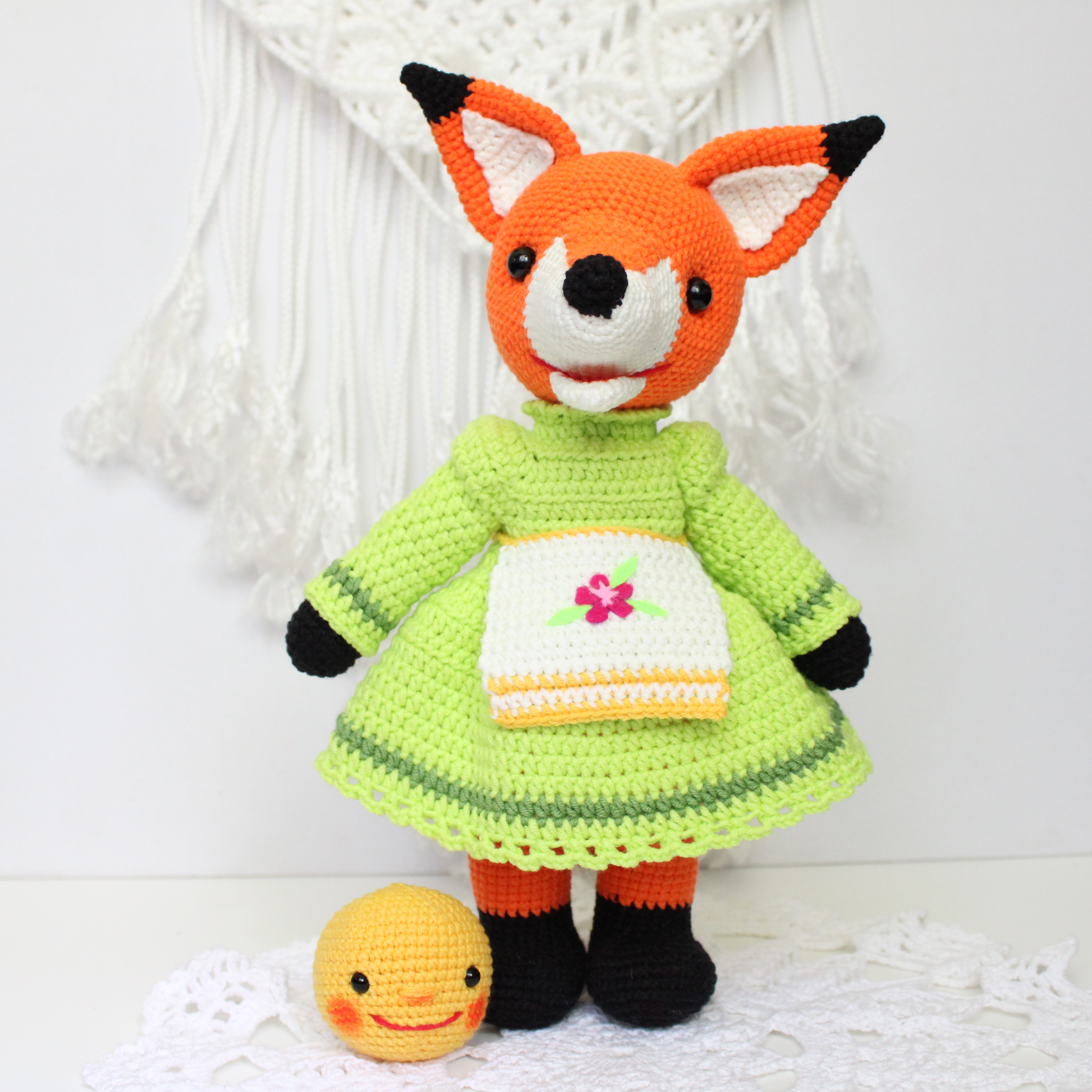 Fox stuffed toy Baby shower gift Fox soft amigurumi toy Chri | Inspire ...