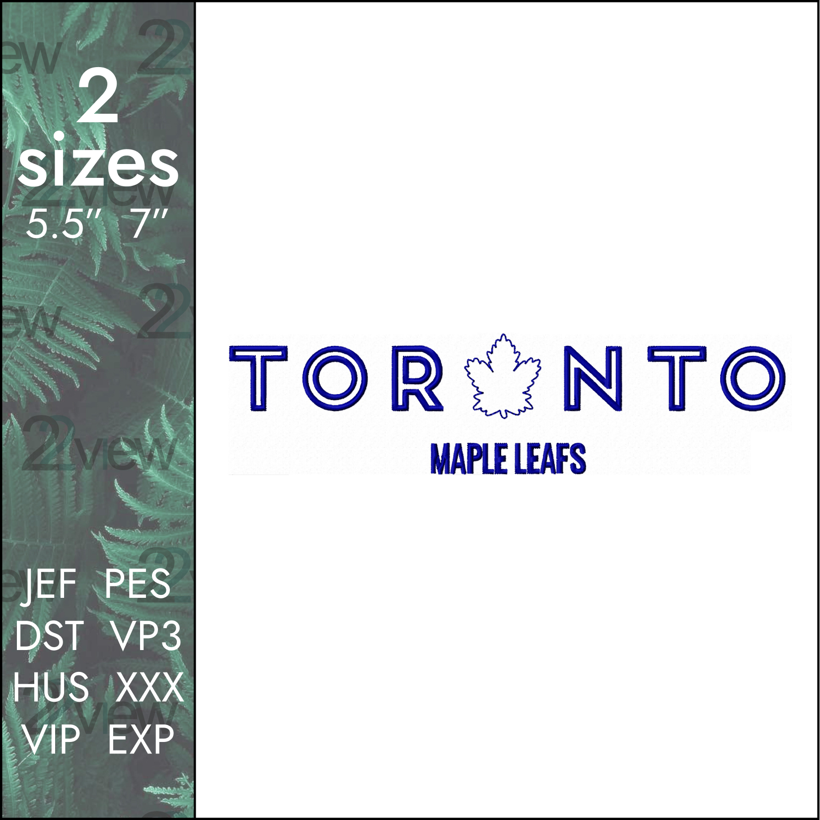 Toronto Maple Leafs Embroidery Design, NHL team logo, Canada | Inspire ...