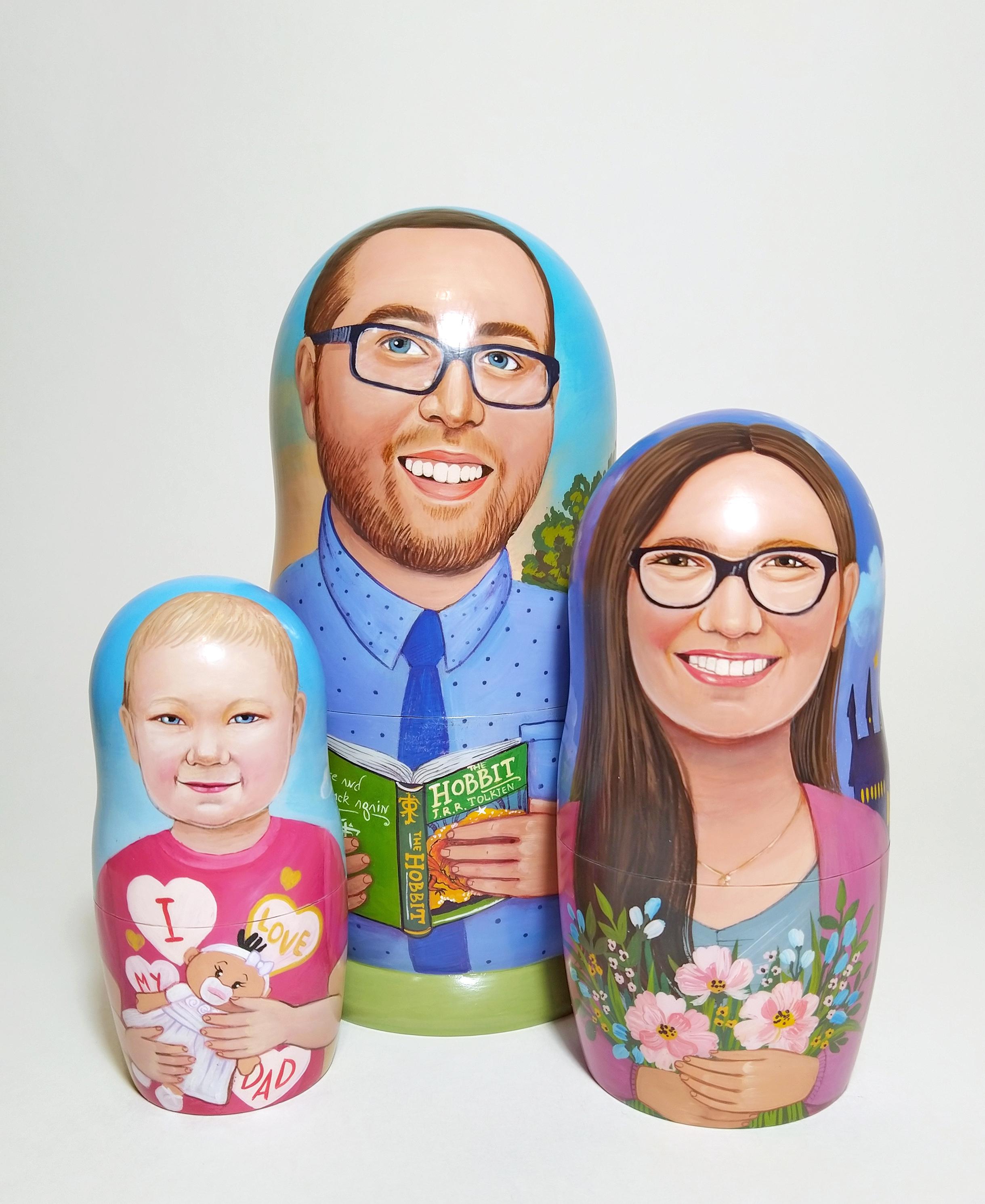 Custom Portrait Dolls, Russian doll, Matryoshka, Family port | Inspire ...