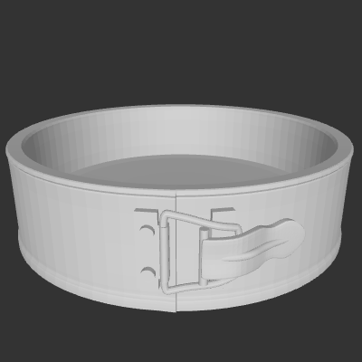 3D MODEL Miniature cake pan model ready to print | Digital p - Inspire ...