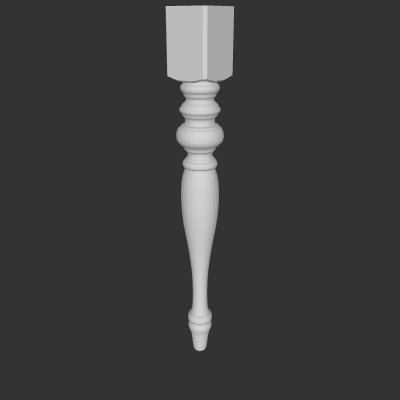 3D MODEL Miniature table leg model ready to print | Digital | Inspire ...