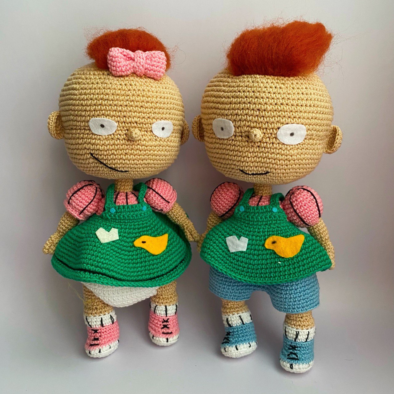 Phil and Lil by Rugrats PDF crochet pattern - Inspire Uplift
