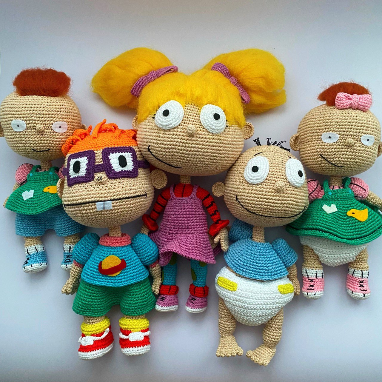 Rugrats characters PDF crochet patterns amigurumi - Inspire Uplift