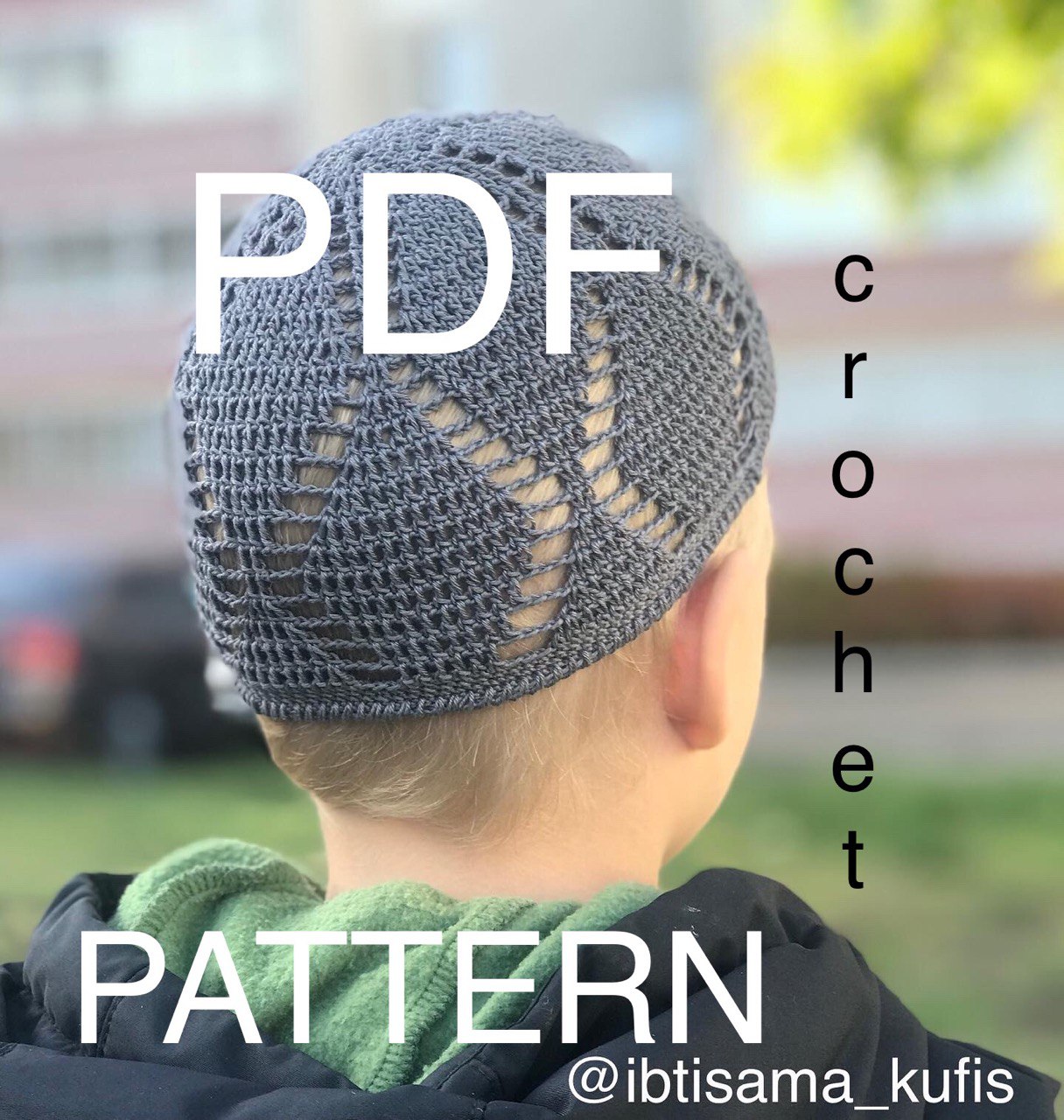 Crochet cotton kufi hat PDF pattern - Inspire Uplift