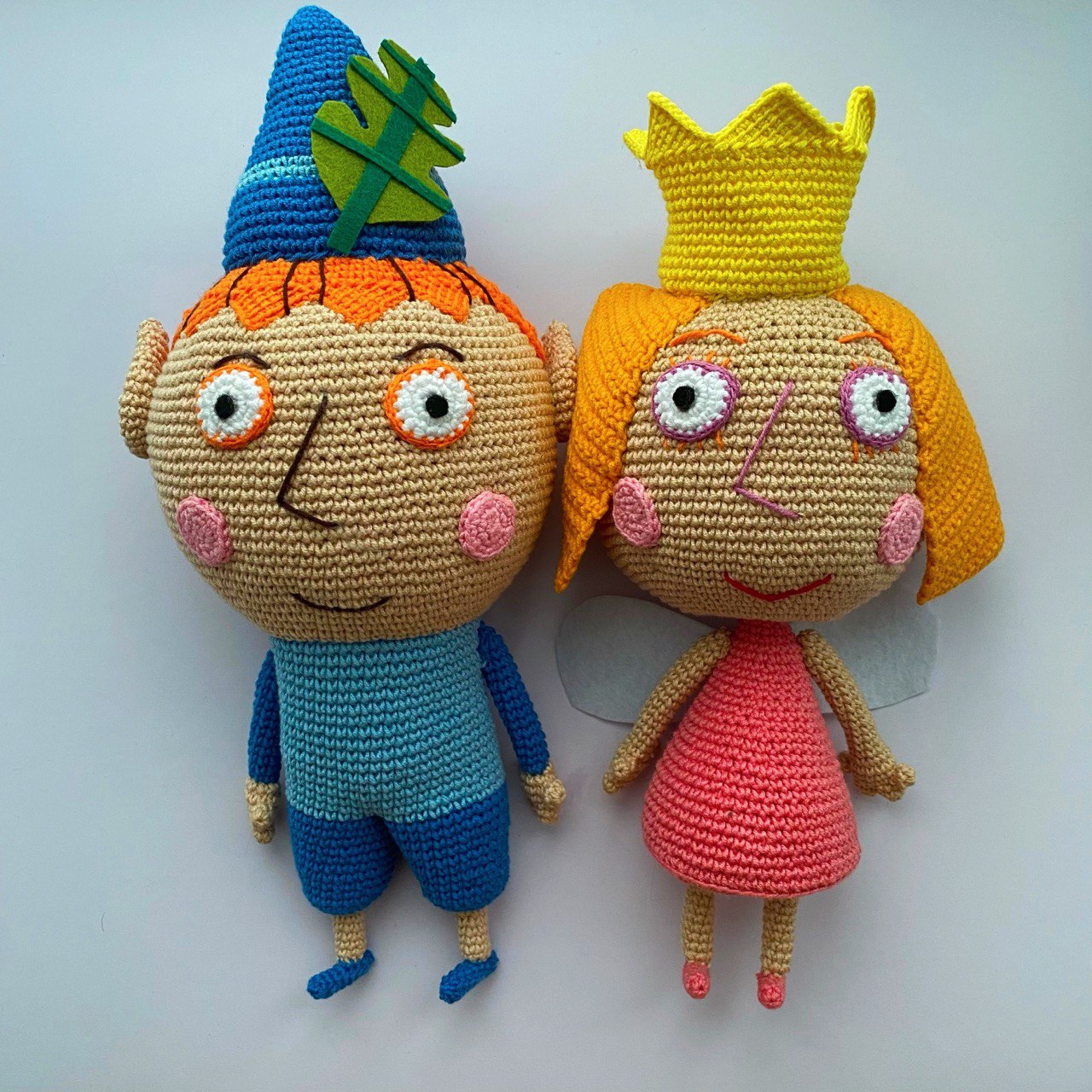 Elf Ben and Princess Holly PDF crochet pattern amigurumi | Inspire Uplift