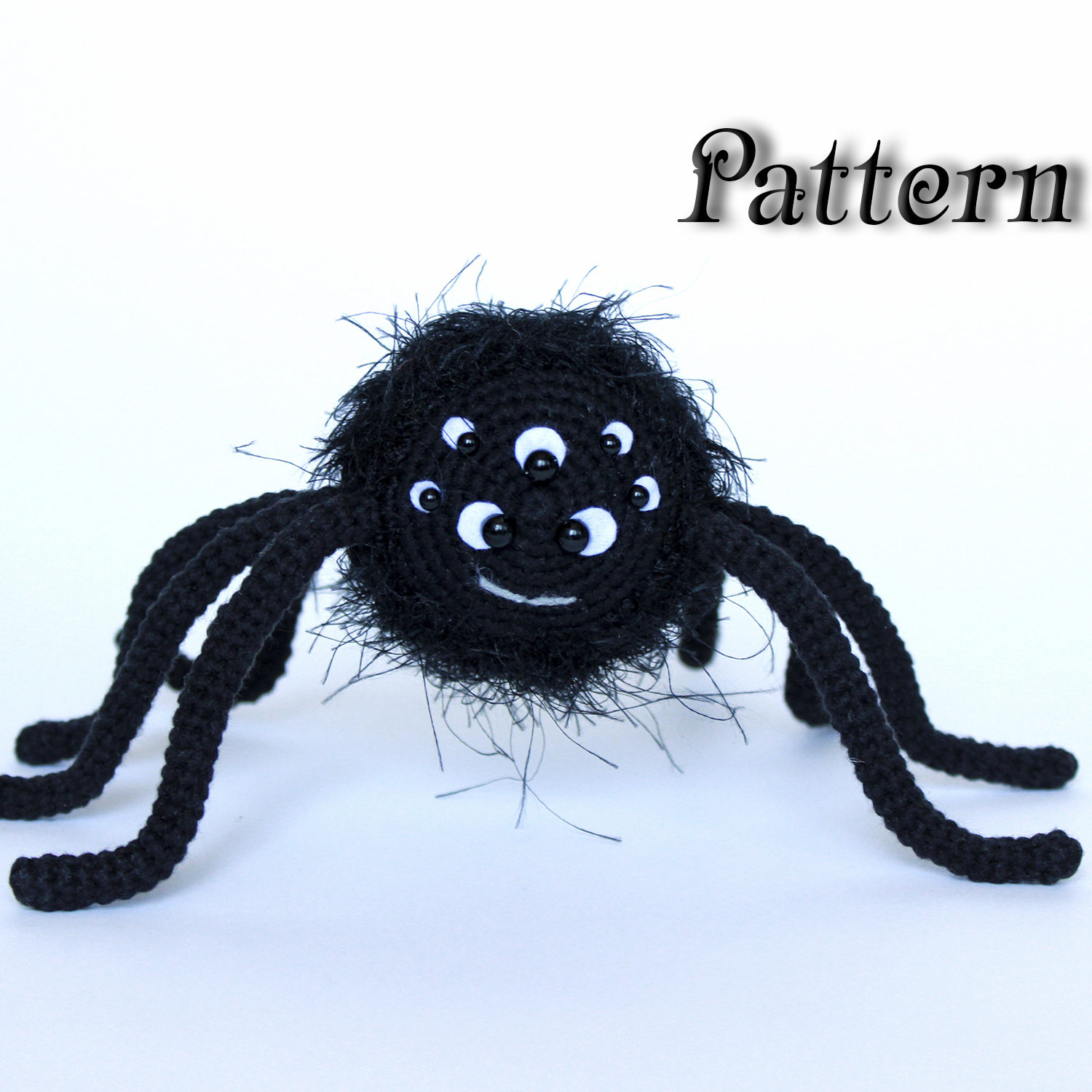 Crochet spider pattern toy, spider amigurumi download, big s | Inspire ...