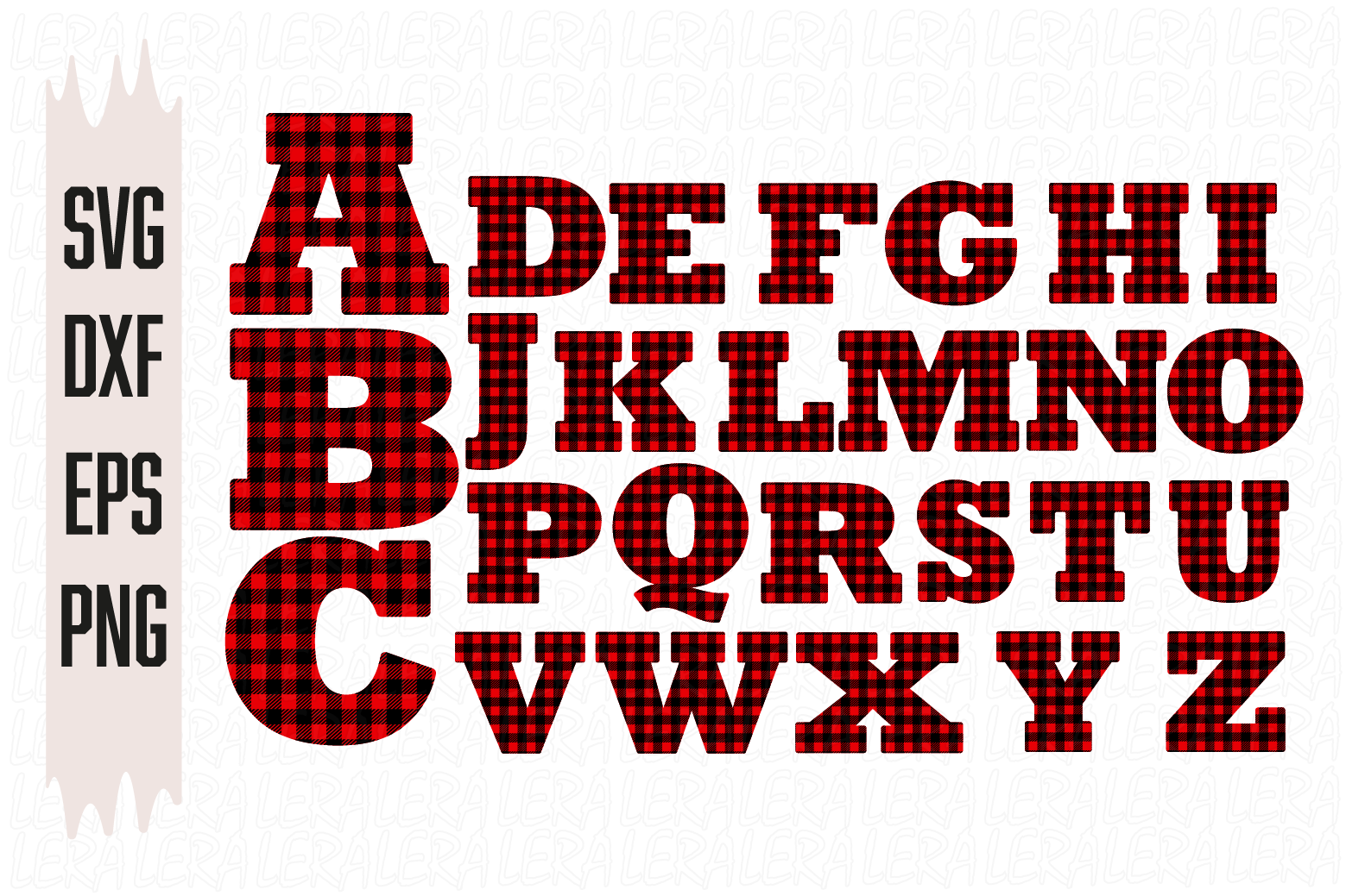 Alphabet Buffalo Plaid svg, Font Svg, Letter Svg, Digital do - Inspire ...
