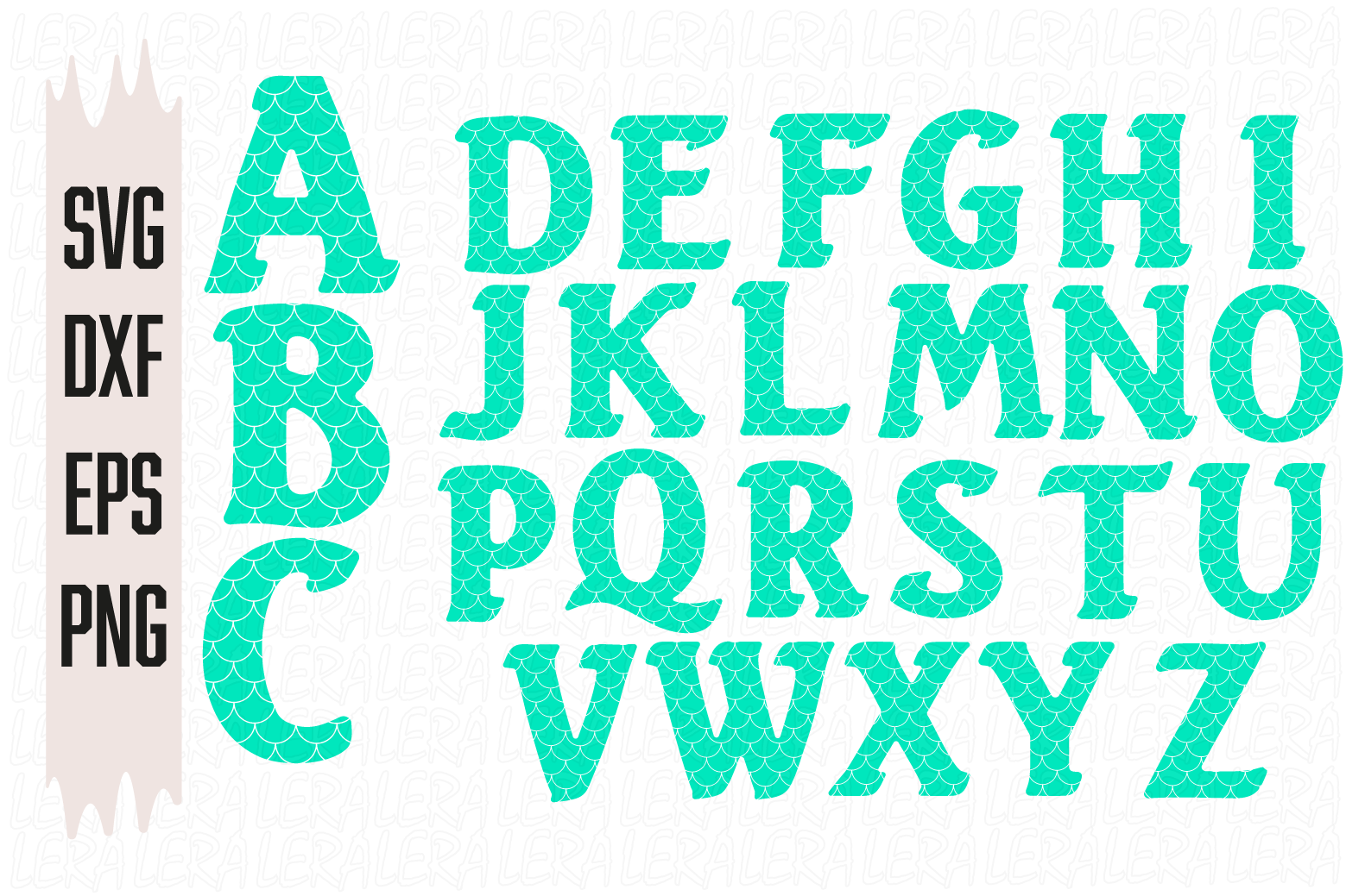 Mermaid Alphabet Svg, Mermaid Svg, Font Svg, Letter Svg, Dig - Inspire ...
