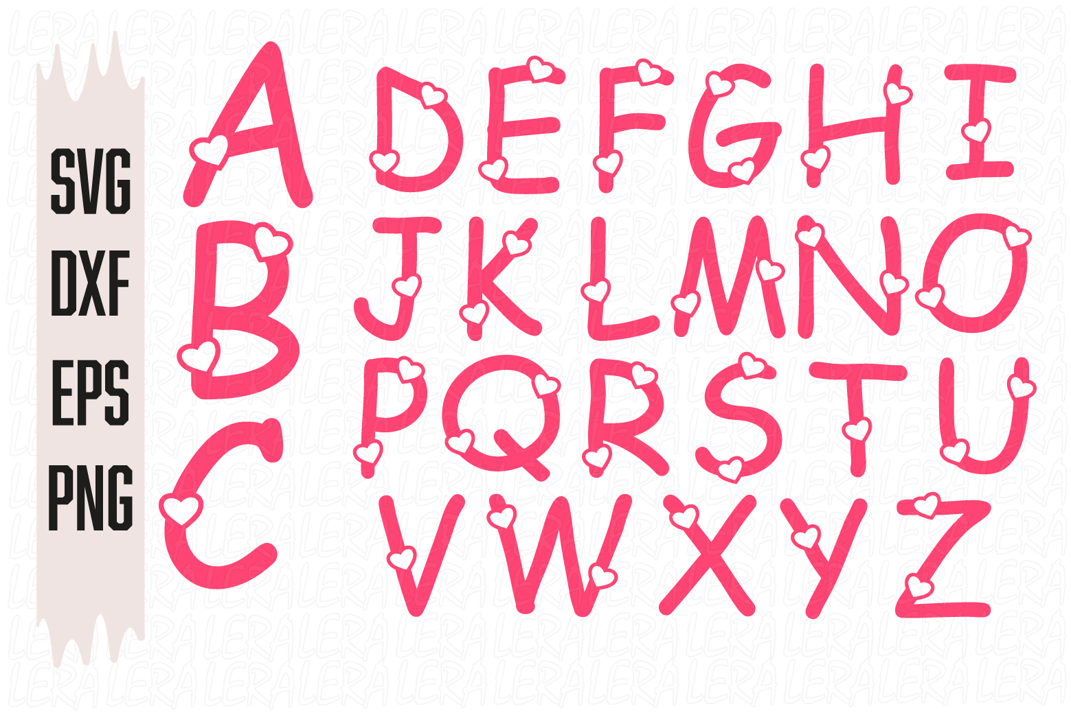 Heart Alphabet Svg Svg, Font Svg, Letter Svg, Digital downlo | Inspire ...