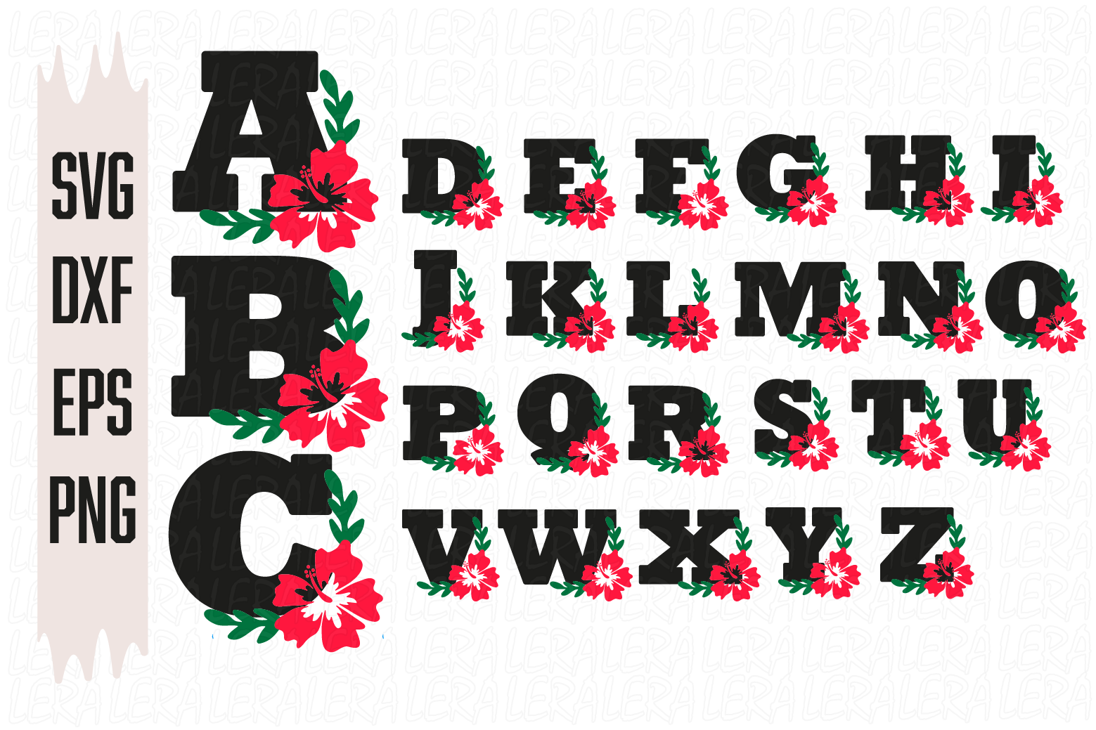 Flower Svg, Alphabet Svg, Font Svg, Letter Svg, Digital down | Inspire ...