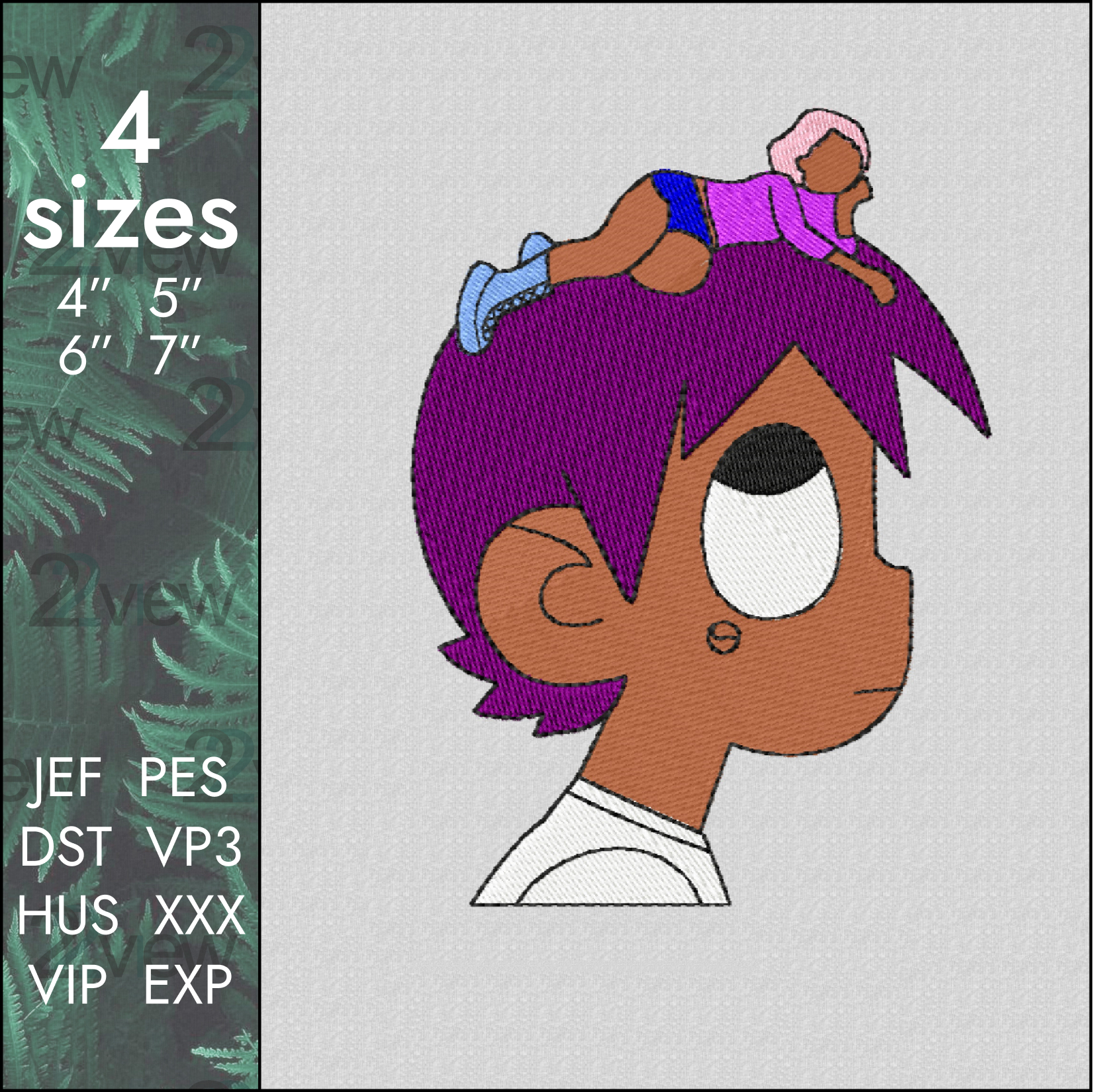 Lil Uzi Vert Embroidery Design, rap music album cover | Inspire Uplift