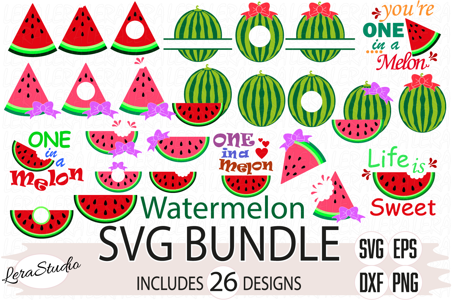 Watermelon Svg, Summer Fruit Svg, Digital download - Inspire Uplift