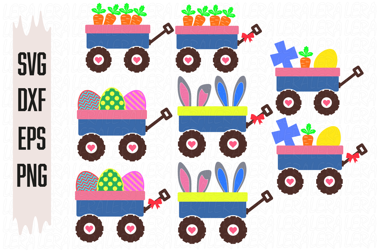 Easter Wagon Svg, Easter Bunny Wagon Svg, Carrots Svg, Digit | Inspire ...