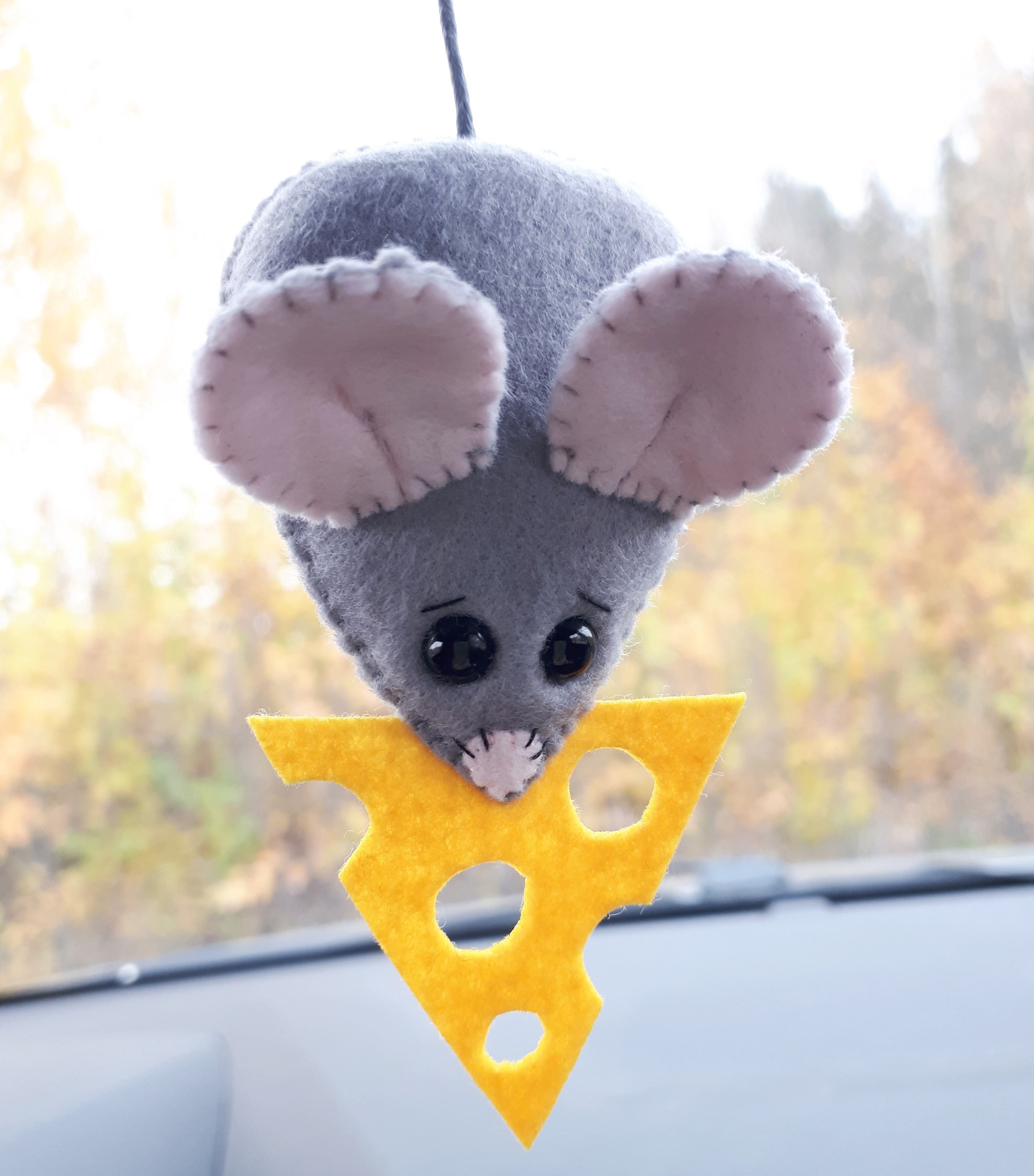 Felt mouse, Rat plush, Pet ornament, Rat gift, Car accessori | Inspire ...