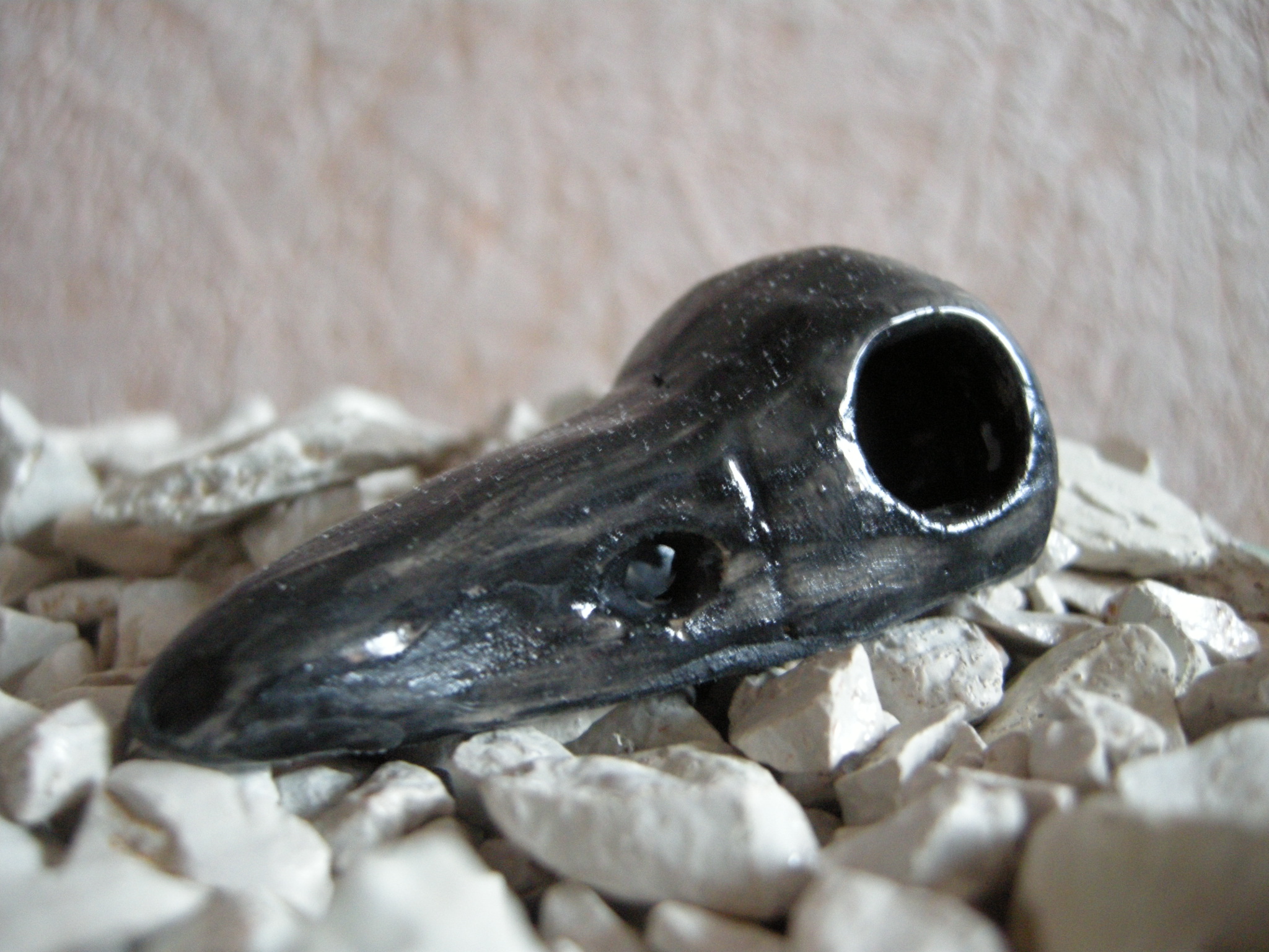 Ceramic shrimp house. Raven Crow Skull | Inspire Uplift