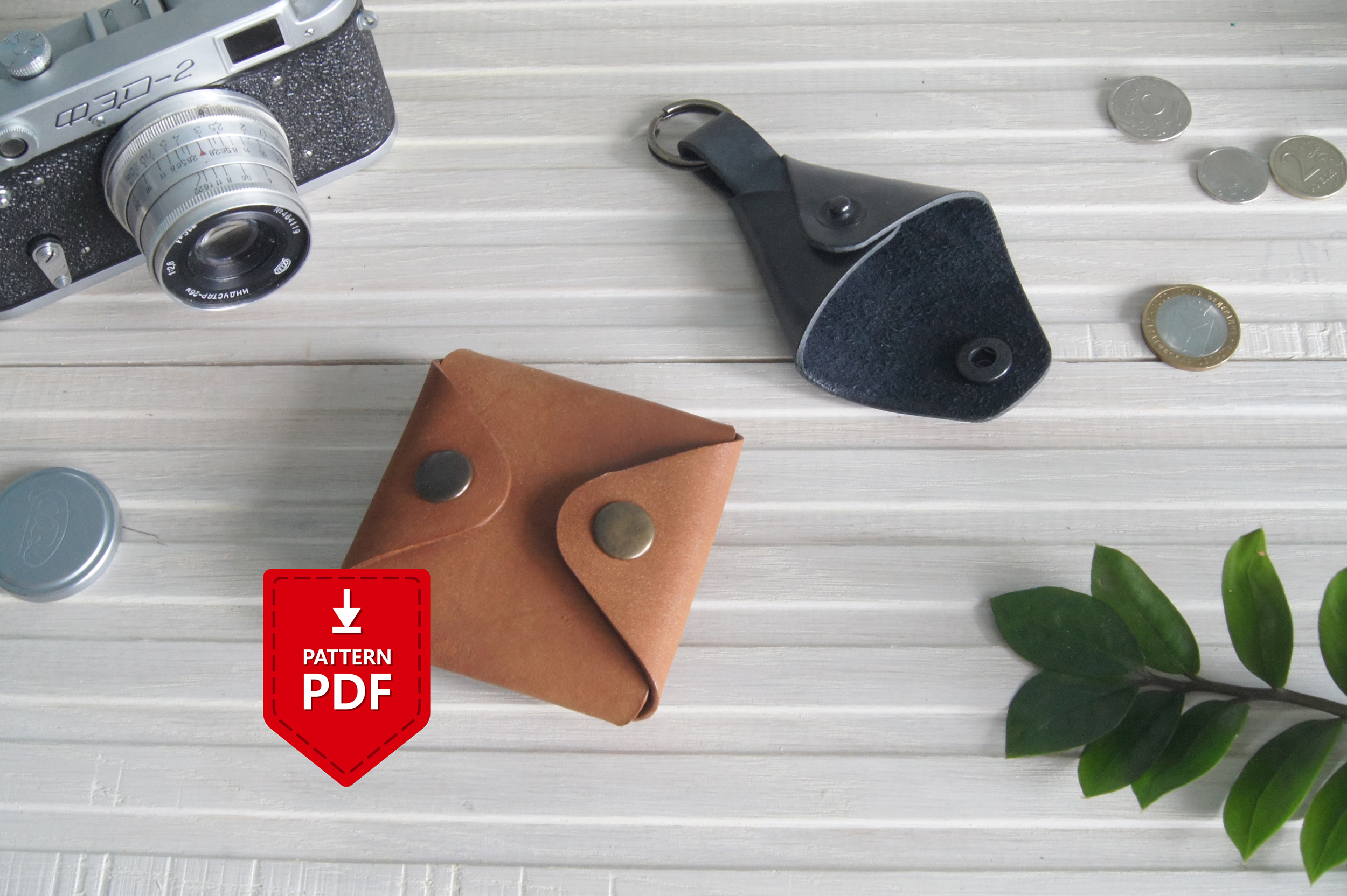 Coin Pouch & Keychain Pocket pattern PDF - Inspire Uplift