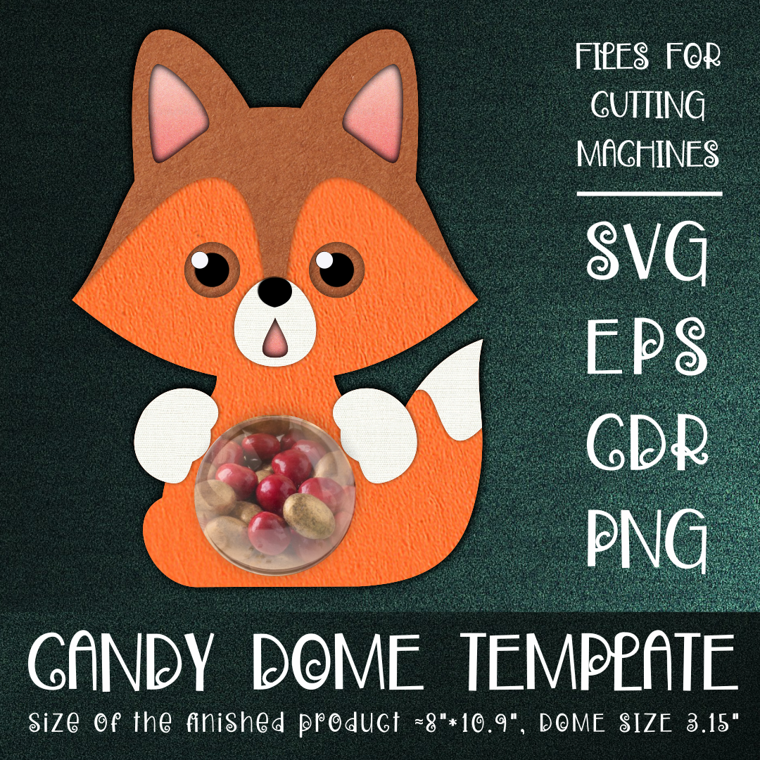 Fox Candy Dome | Paper Craft Template | Inspire Uplift