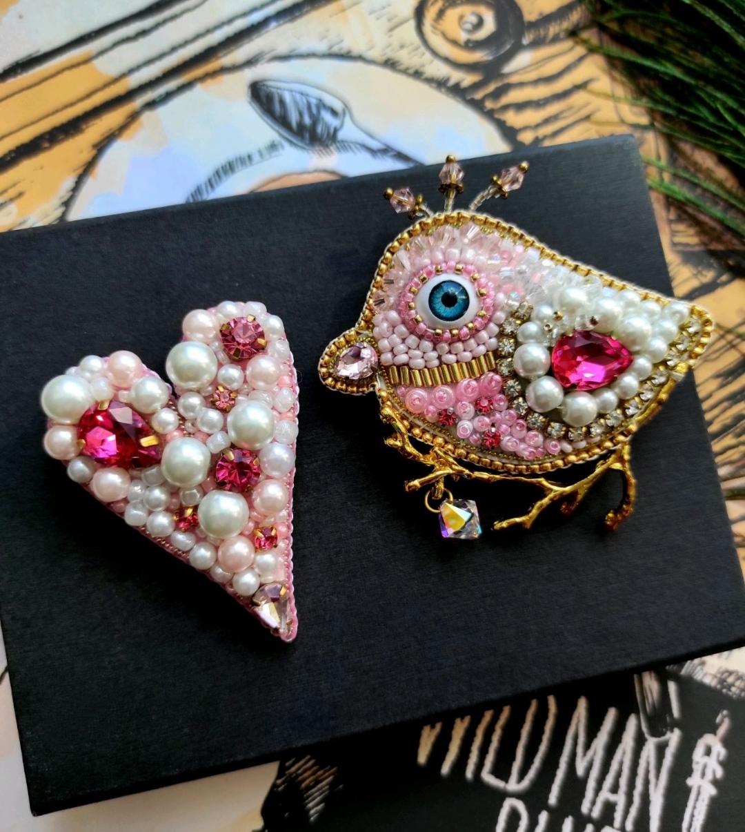 Set of brooches, bird, insect pin, star brooch, butterfly br | Inspire ...
