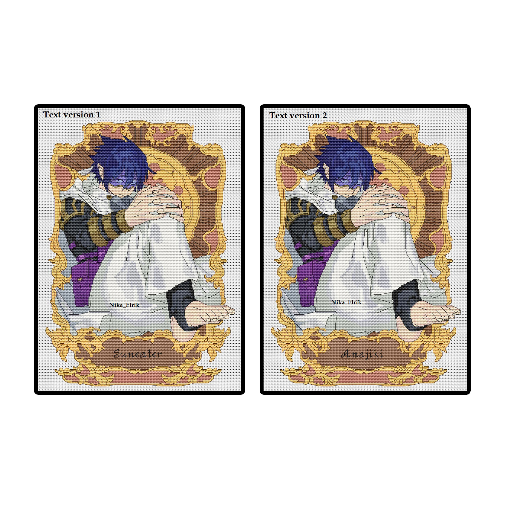 Anime cross stitch pattern MHA Hero Suneater Amajiki PDF | Inspire Uplift