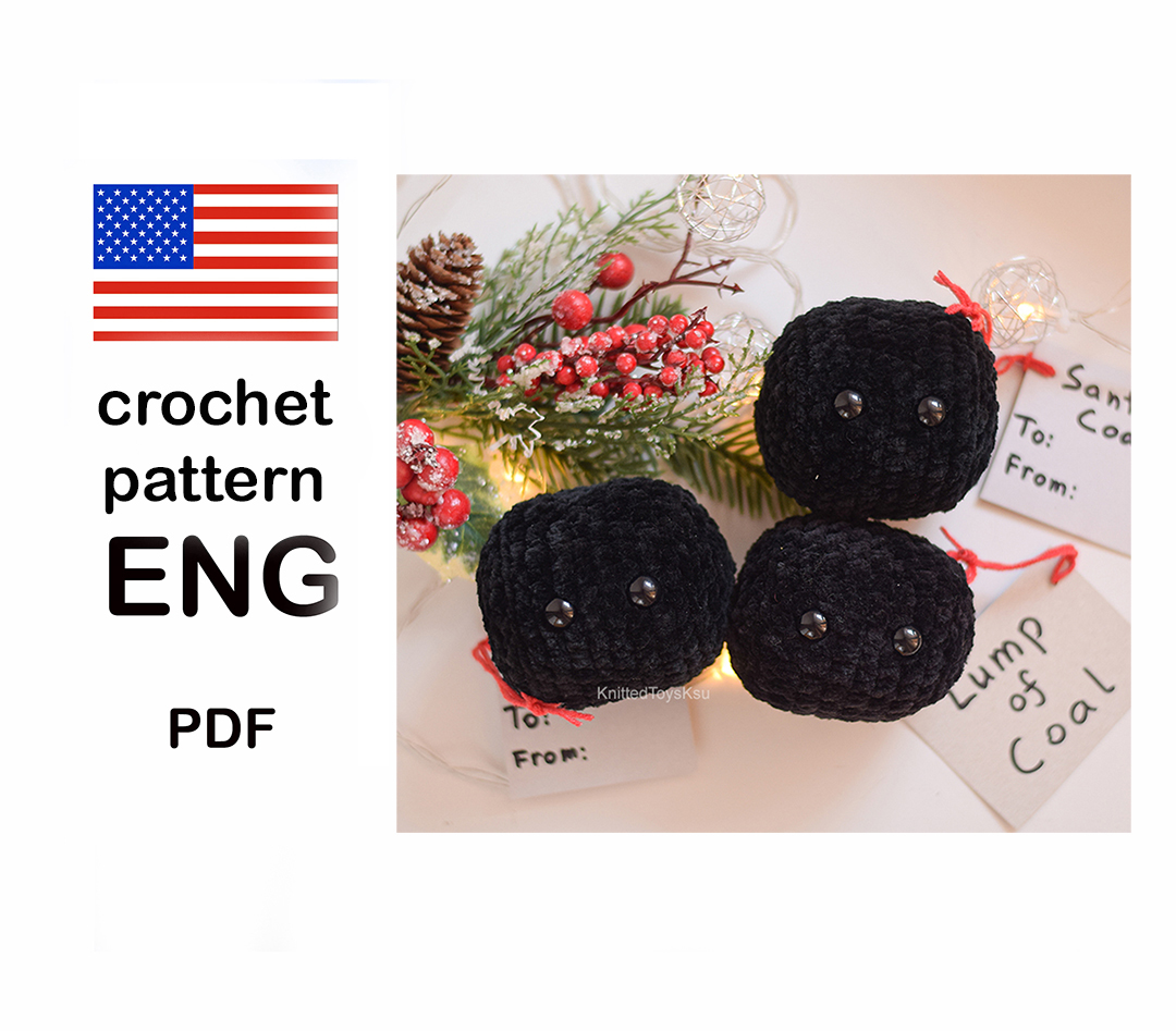 lump of coal pattern, easy coal PDF pattern Christmas stocki - Inspire ...