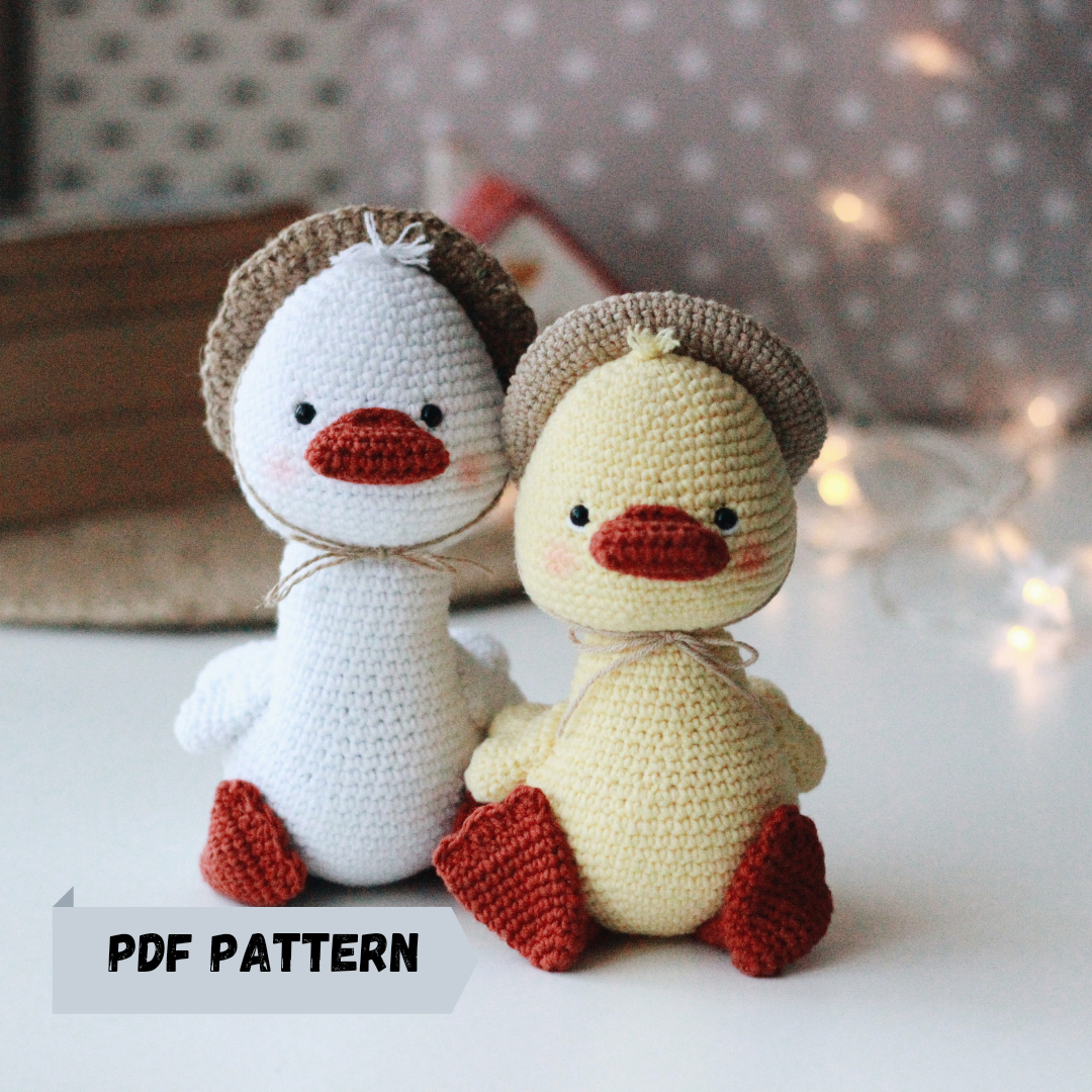 Amigurumi pattern duck and goose crochet bird PDF | Inspire Uplift