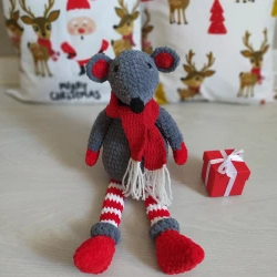 Plush Christmas toys, stuffed mouse, plush mouse, New Year g | Inspire ...