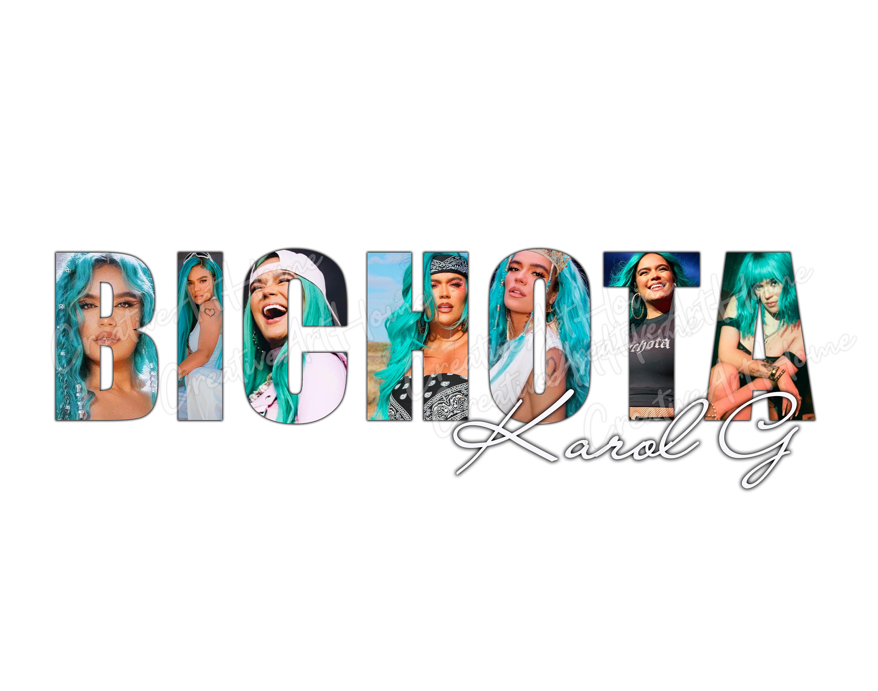 Karol G PNG, Bichota digital download file, sublimation | Inspire Uplift