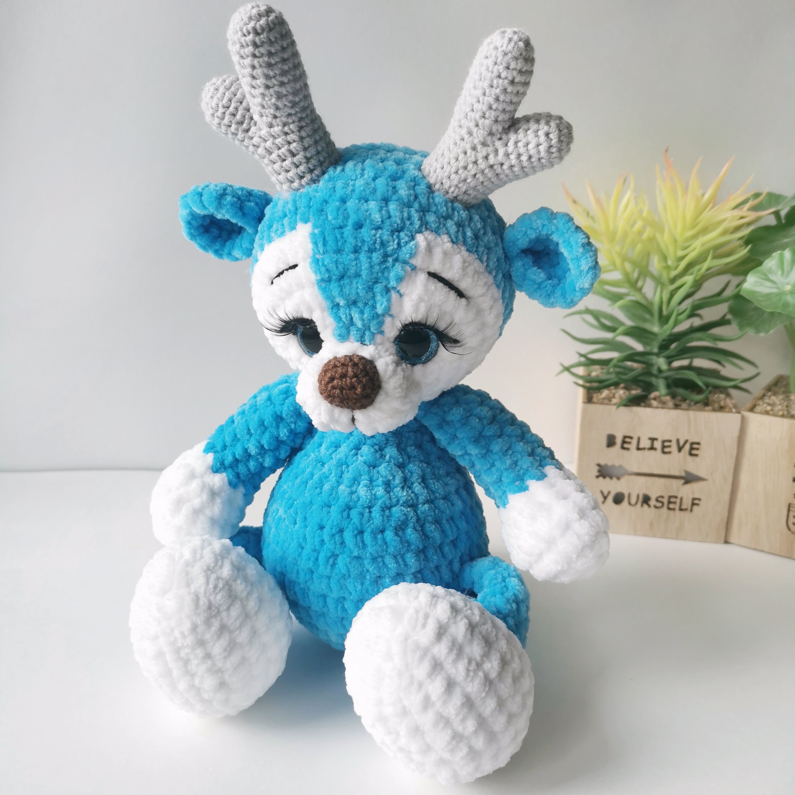 Christmas Deer, Deer plush stuffed toy, Cute deer baby showe | Inspire ...