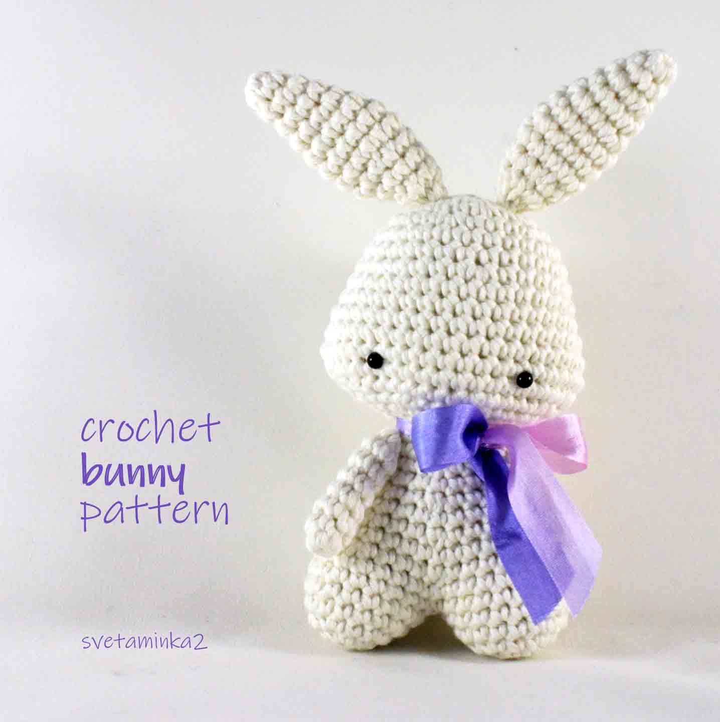 Crochet Bunny Pattern Amigurumi Bunny Crochet Rabbit Pattern | Inspire ...