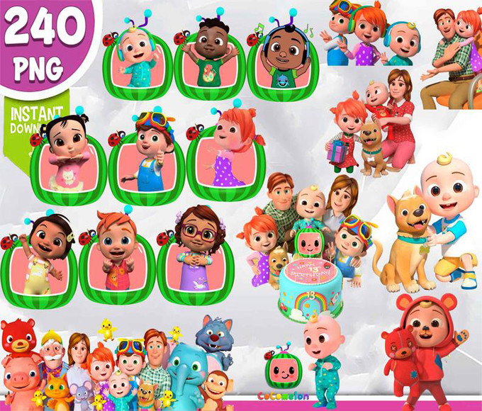 Cocomelon Svg,Png,Dxf/Cocomelon Svg Bundle Layered Item, Coco Melon ...