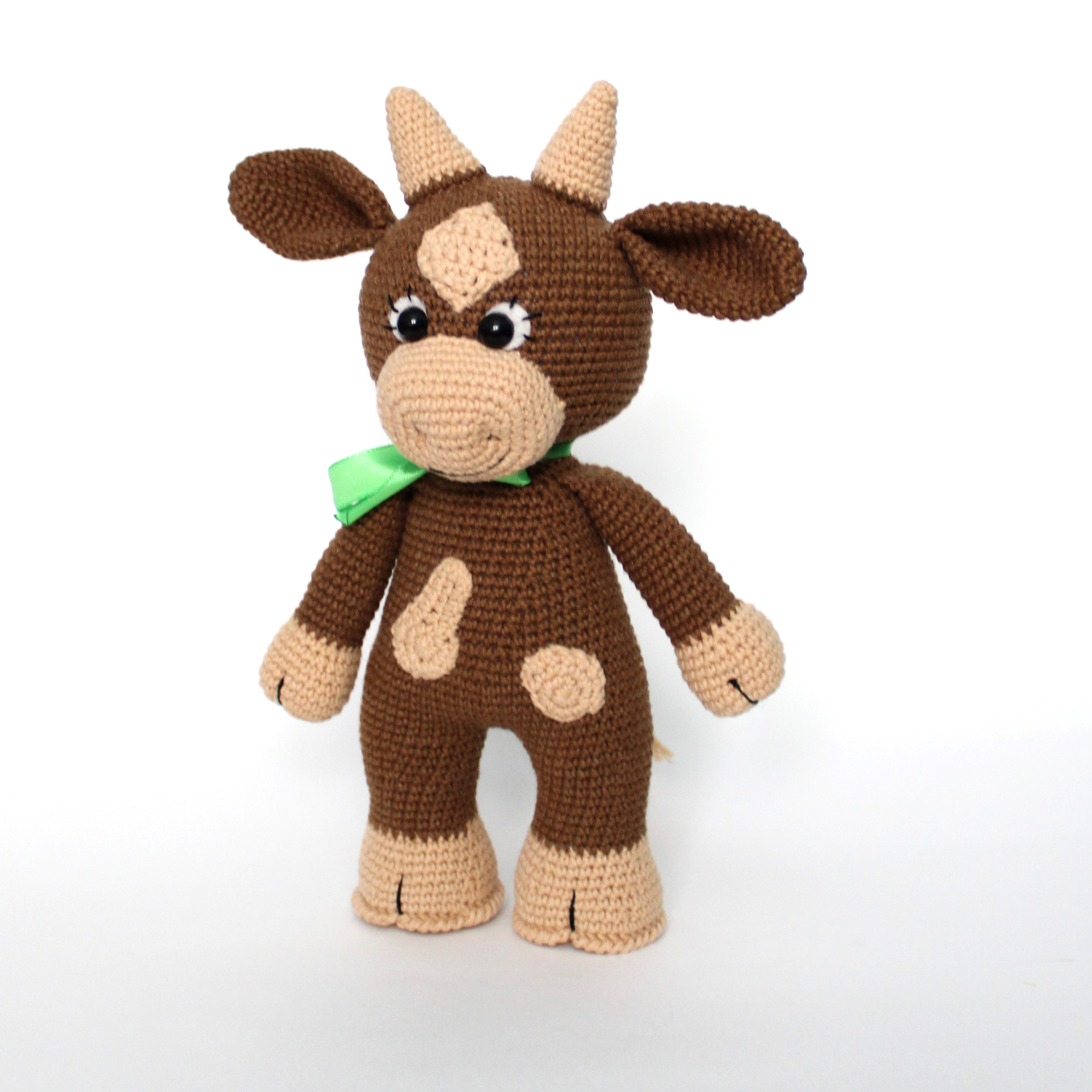 Bull crochet pattern PDF in English Stuffed bull toy Amigur | Inspire ...