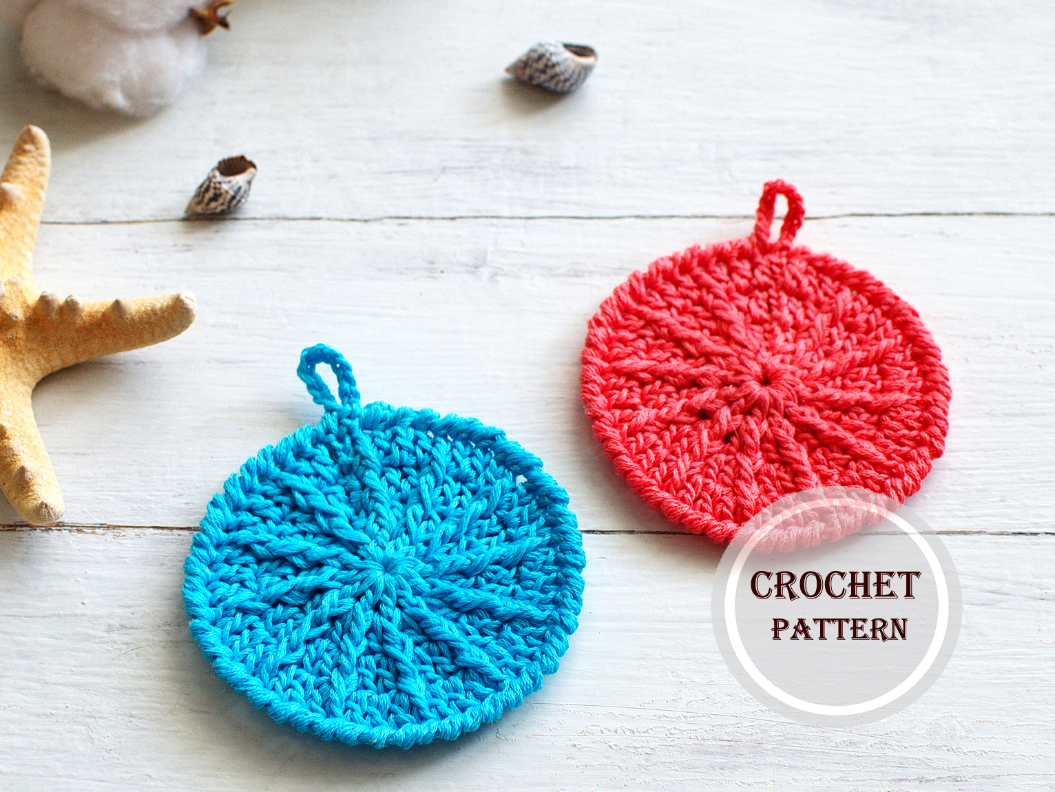 Cotton scrubbers crochet pattern - Reusable Cotton Face wash - Inspire ...