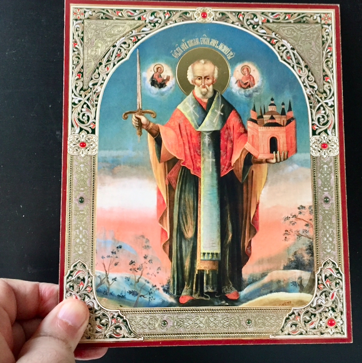 Saint Nicholas the Wonderworker | Silver and Gold Foiled | I - Inspire ...