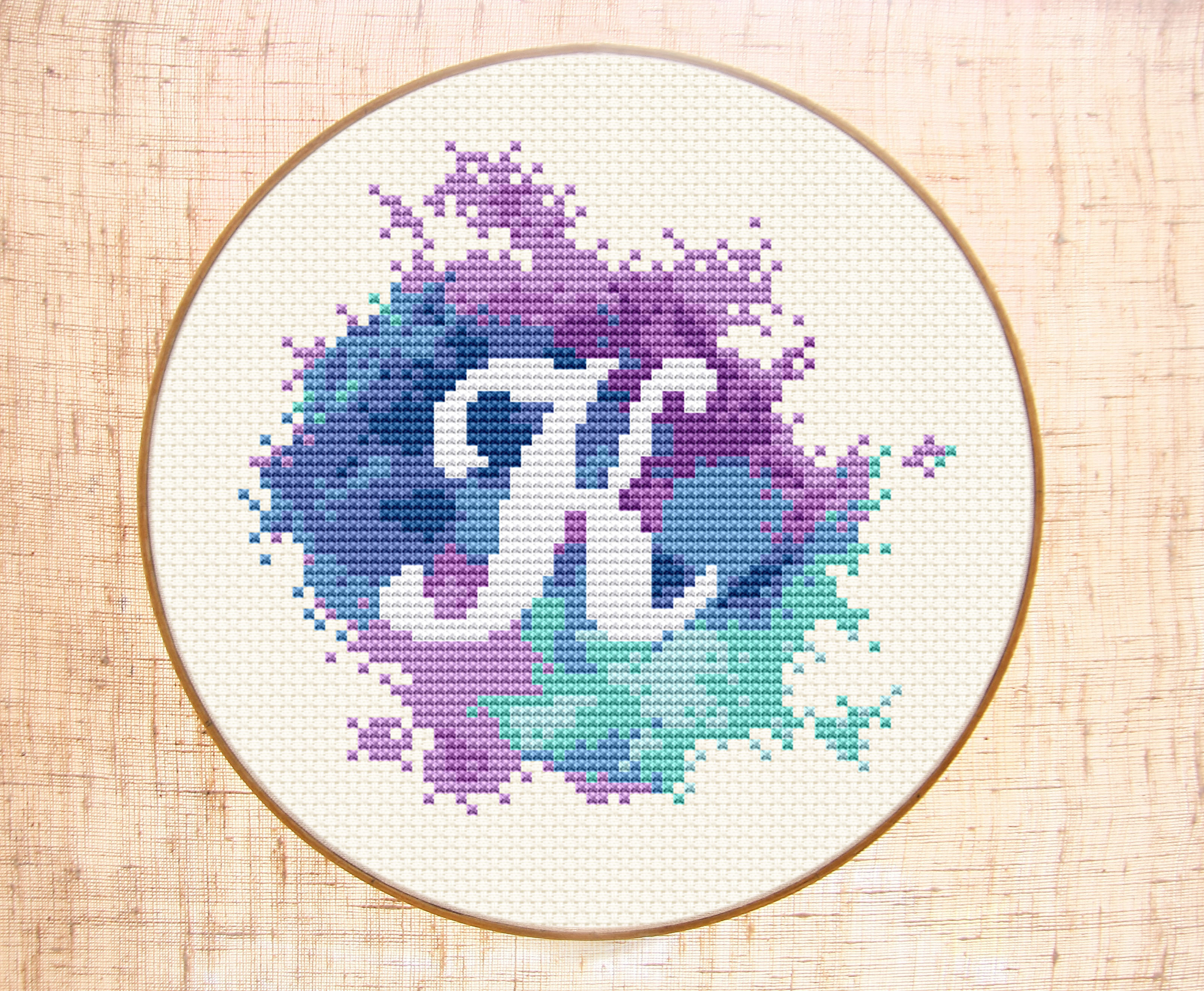Letter K cross stitch pattern Modern cross stitch Watercolor | Inspire ...