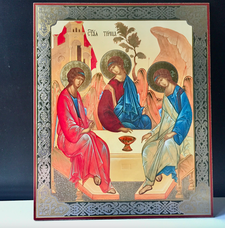 The Holy Trinity by Andrei Rublev | Gold foiled icon | Inspi | Inspire ...