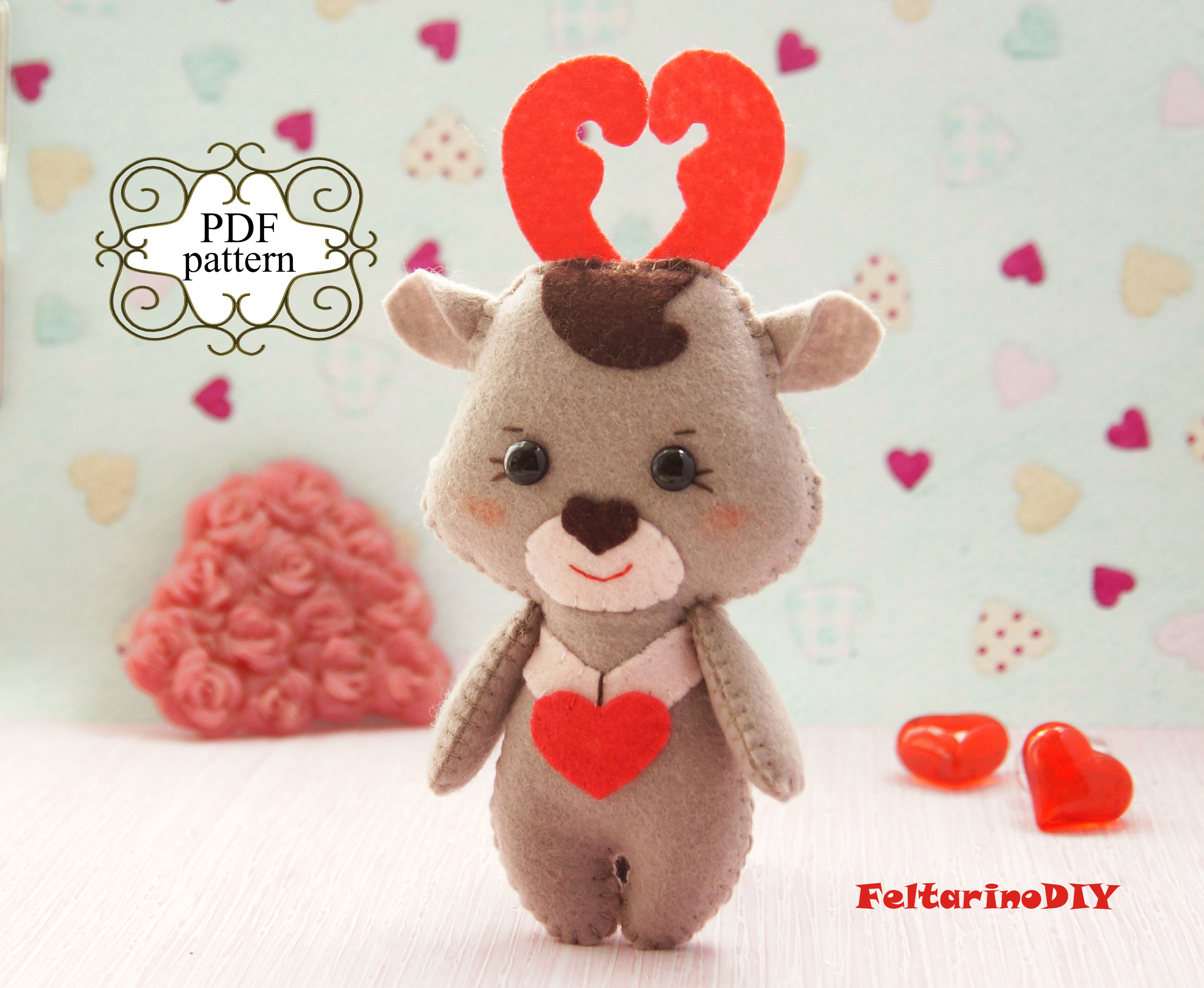 Felt Christmas sewing patterns, Christmas felt reindeer, Fel | Inspire ...