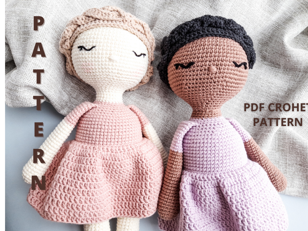 Crochet doll pattern, crochet amigurumi pattern. | Inspire Uplift