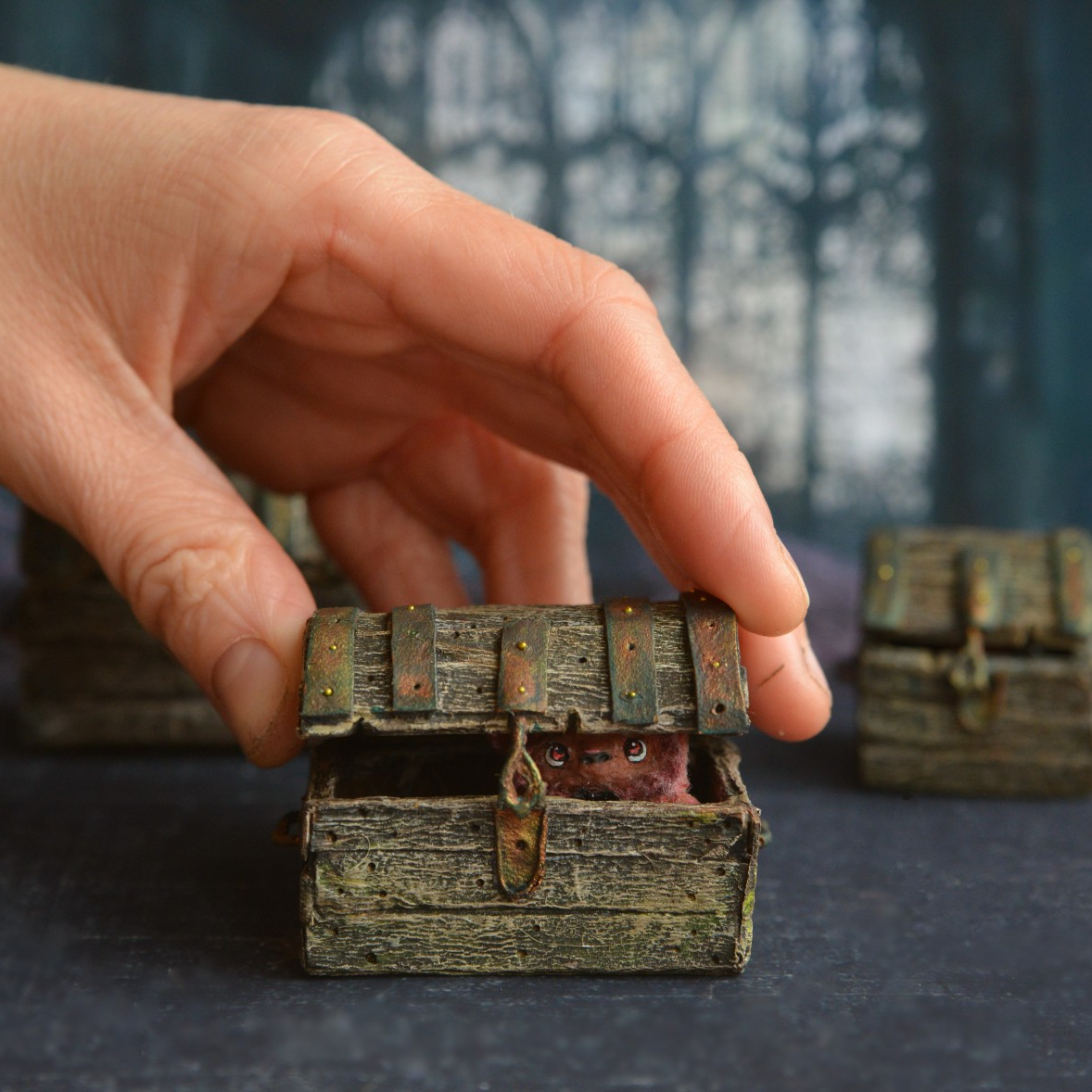 half scale handcrafted treasure chest with a surprise | Inspire Uplift