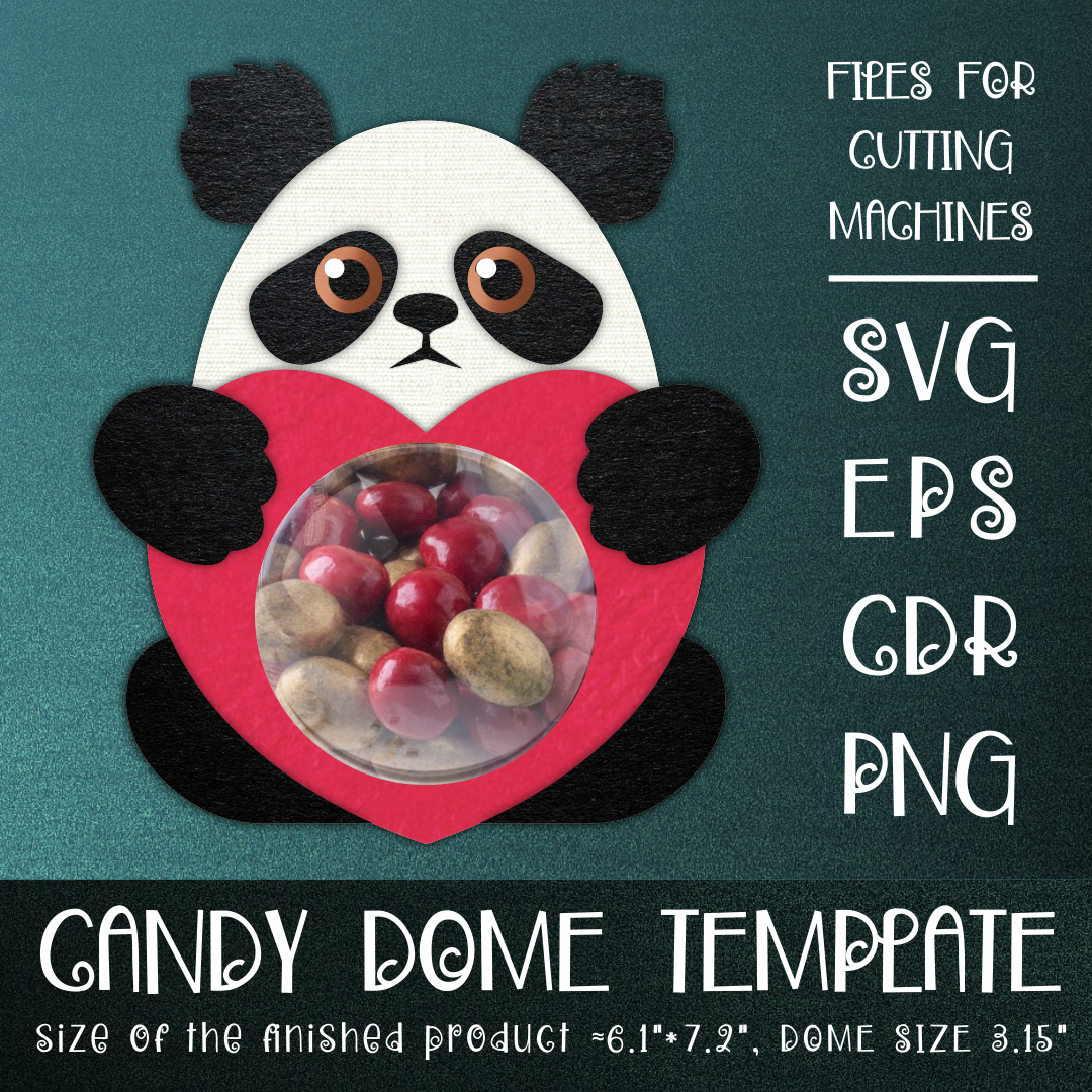 Panda Candy Dome | Paper Craft Template - Inspire Uplift