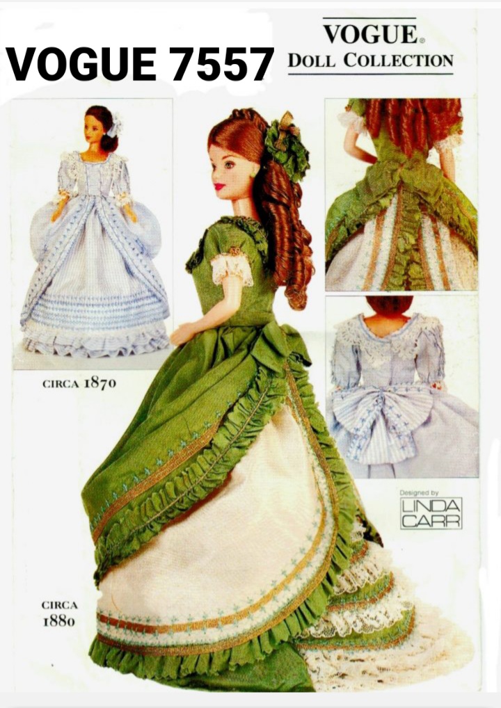 PDF Copy of Vintage Vogue 7557 Pattern for Fashion Dolls siz | Inspire ...